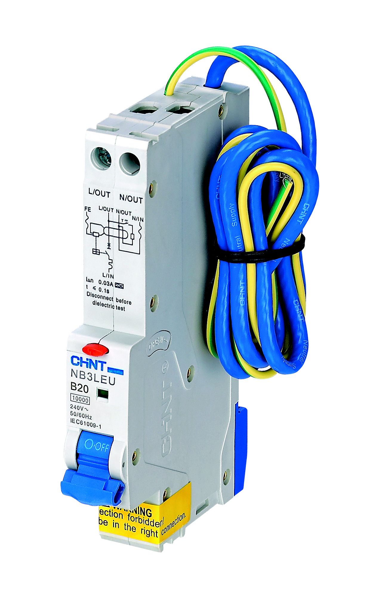 Chint NB3LEU-B20 20A RCBO