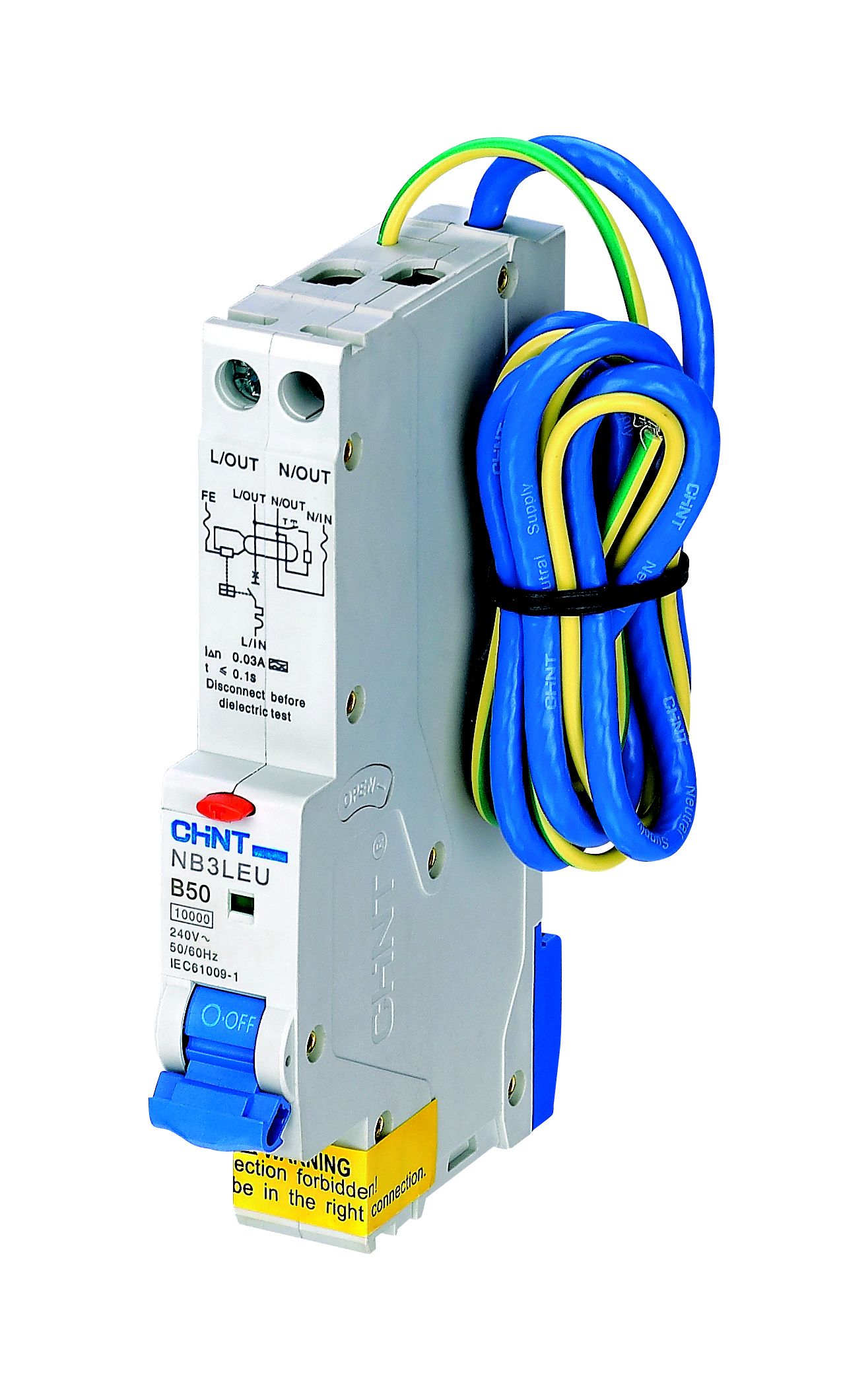 Chint NB3LEU-B50 50A RCBO