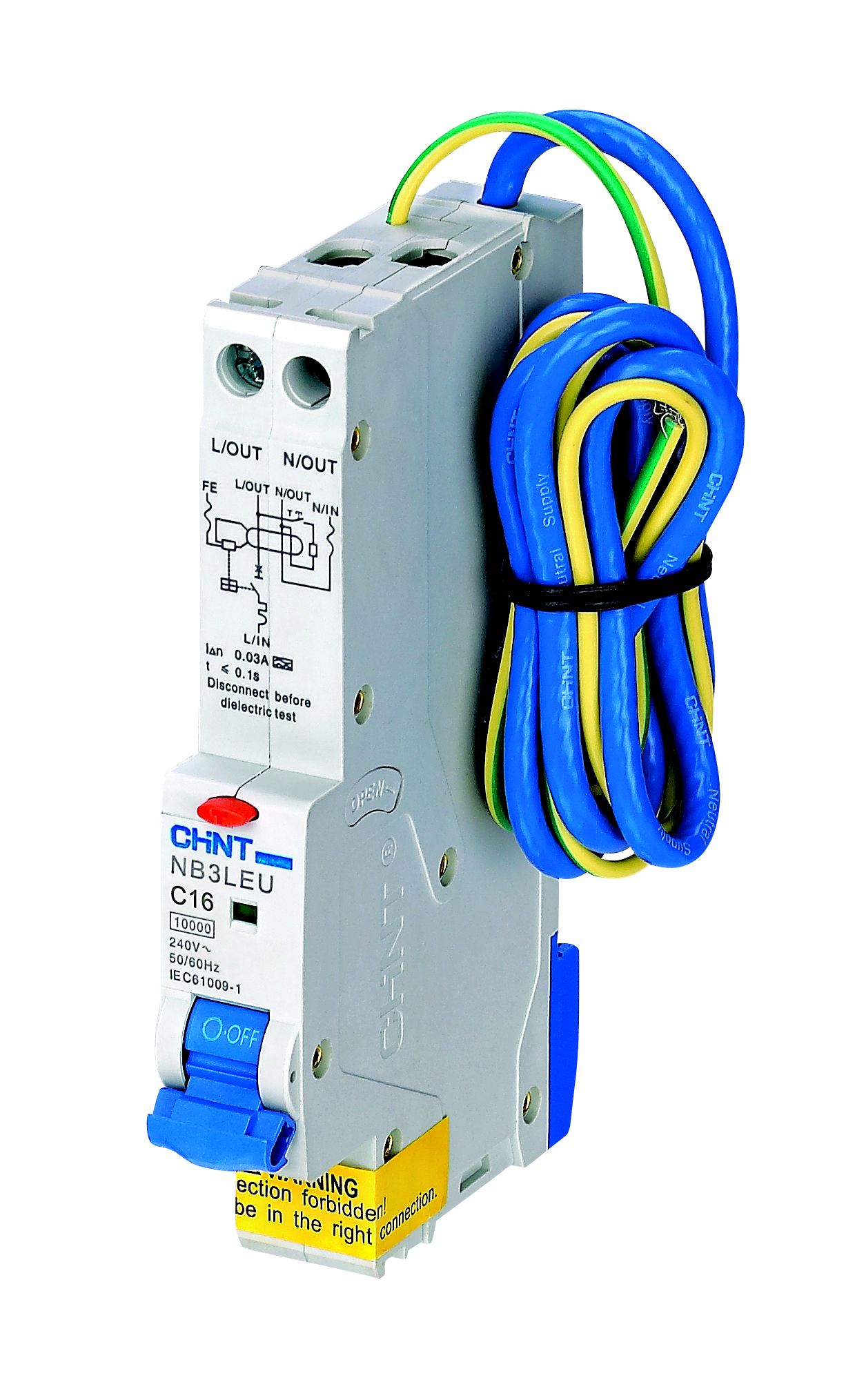 Chint NB3LEU-C16 16A RCBO | DIY at B&Q