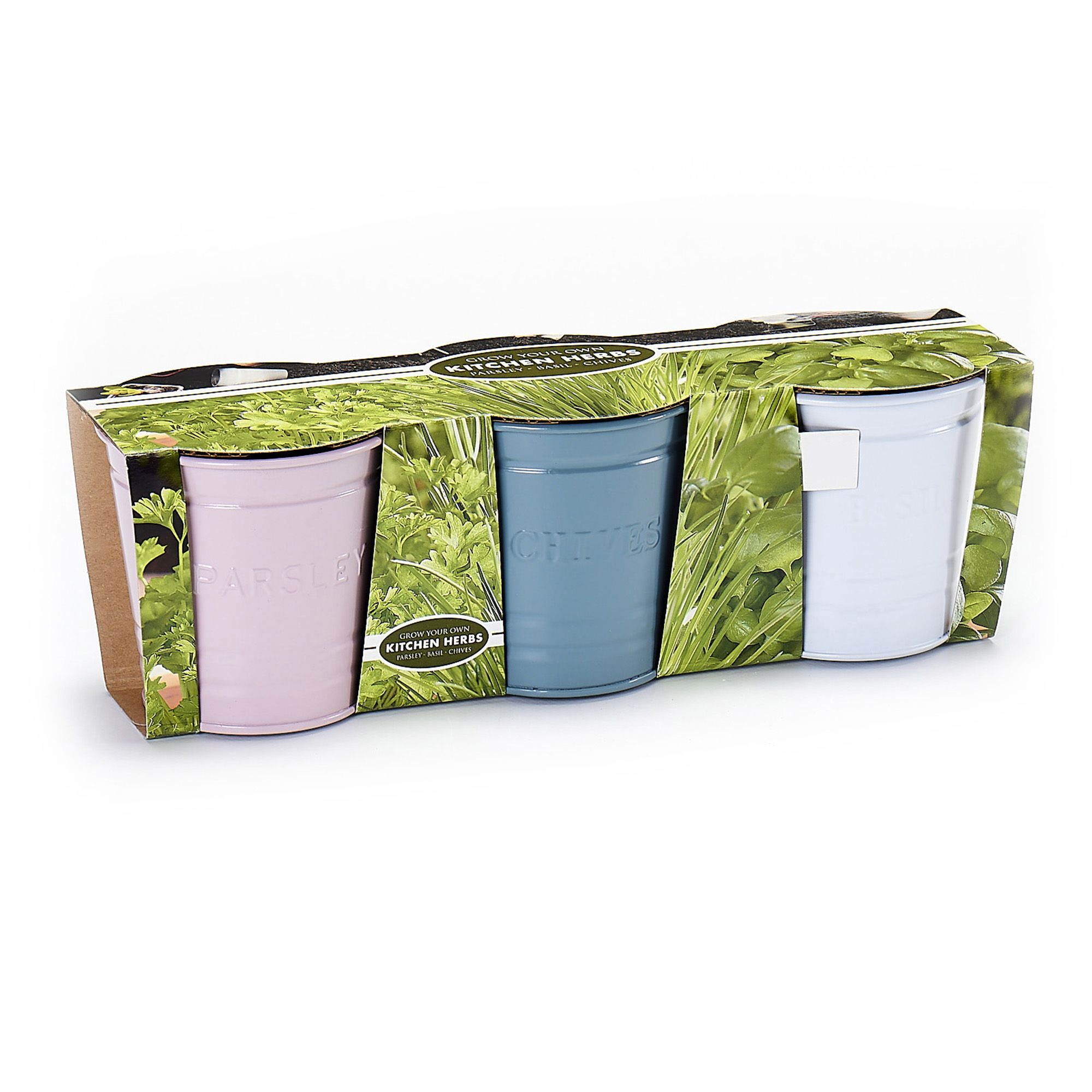 Chives, Basil & Parsley Growing kit, Pack of 3 | DIY at B&Q