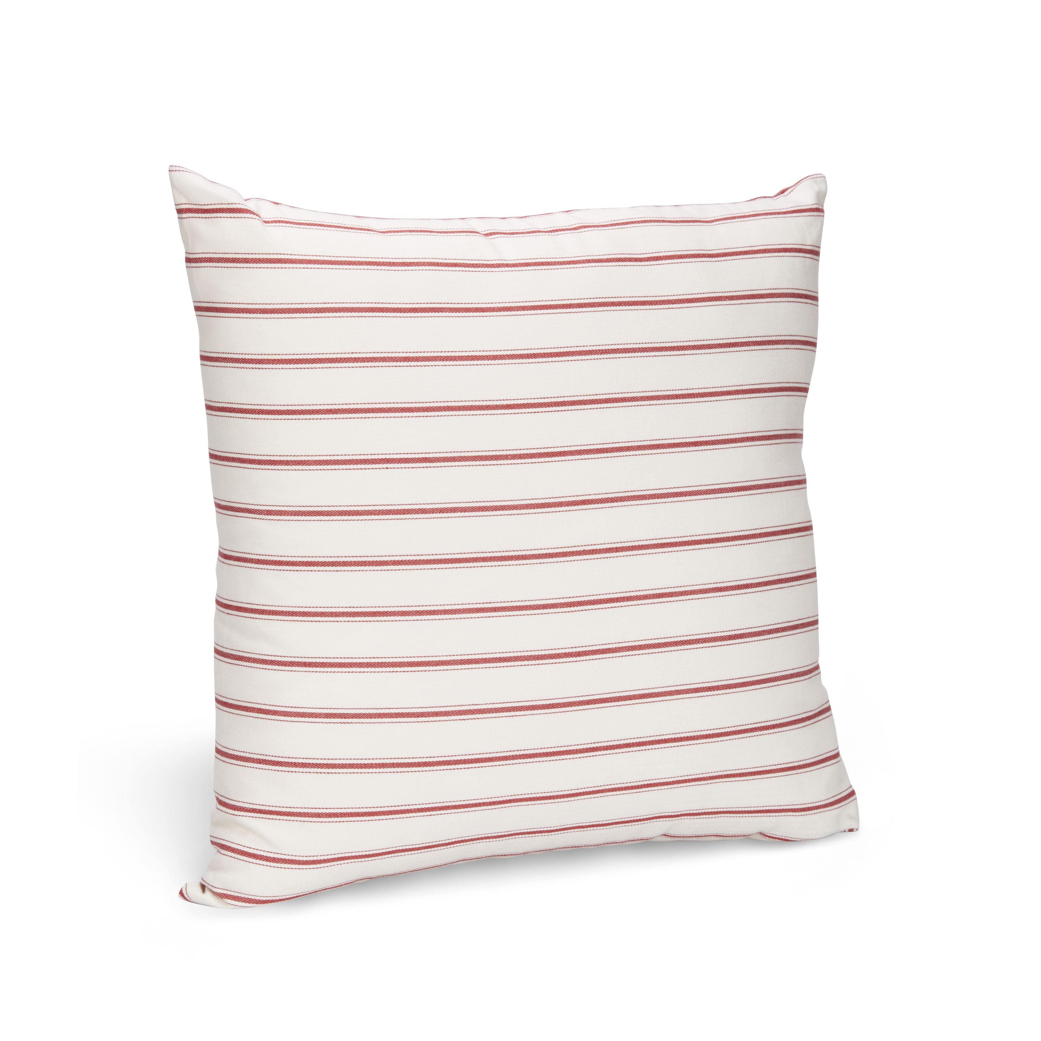 Christiana Cream & red Striped Cushion | DIY at B&Q