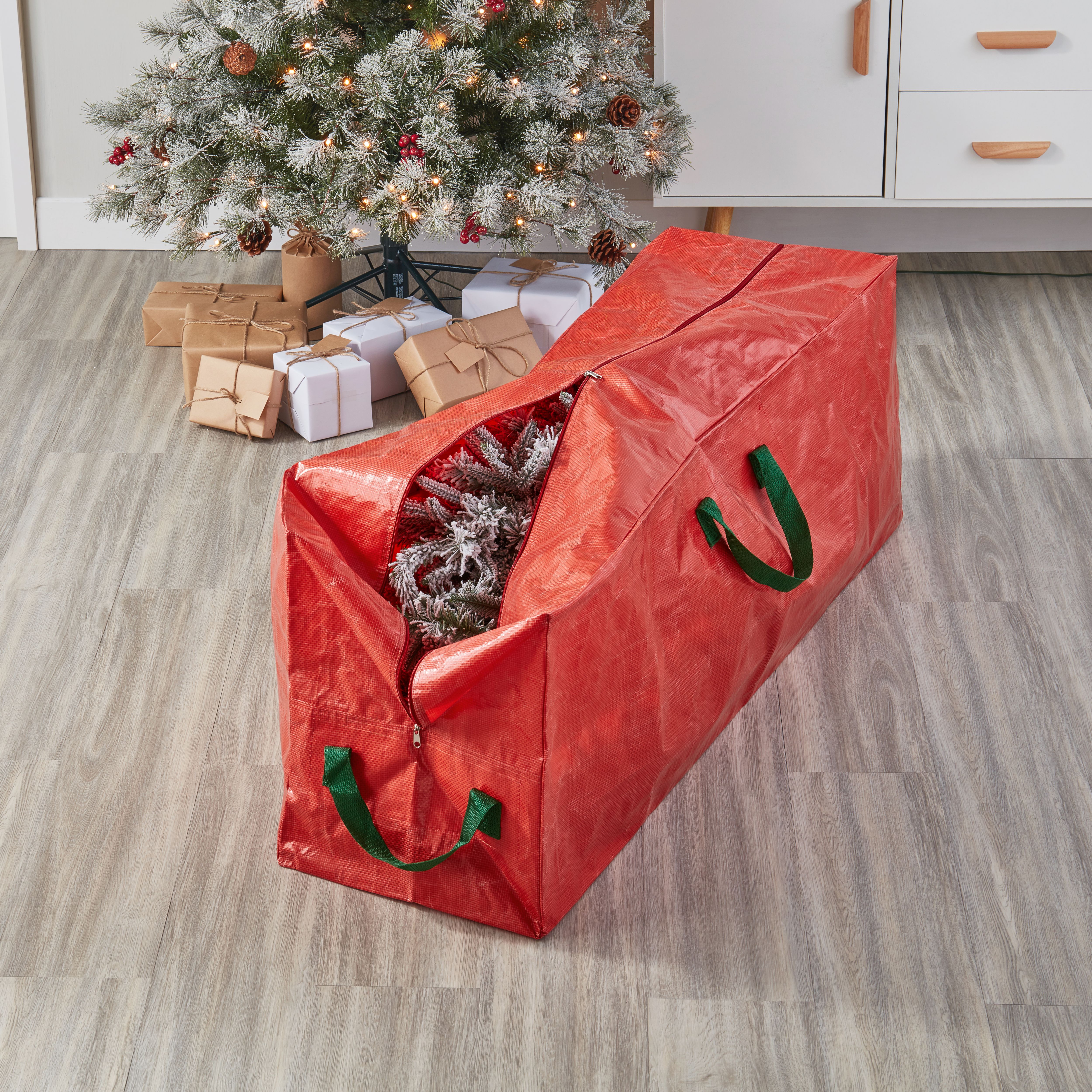 Christmas tree storage box (L) 1220mm x (W) 355mm - Red
