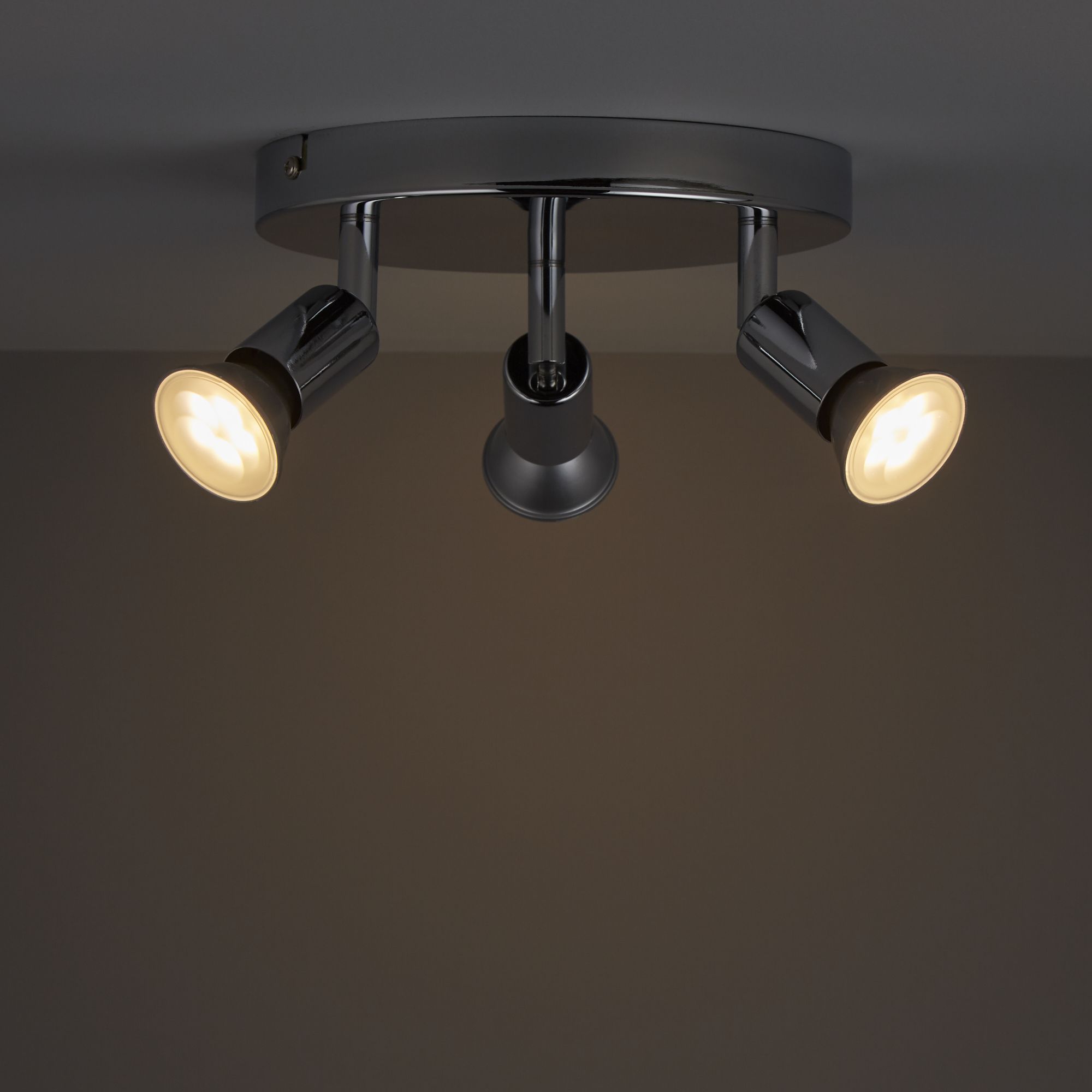 Chrome effect 3 Light Spotlight | DIY at B&Q