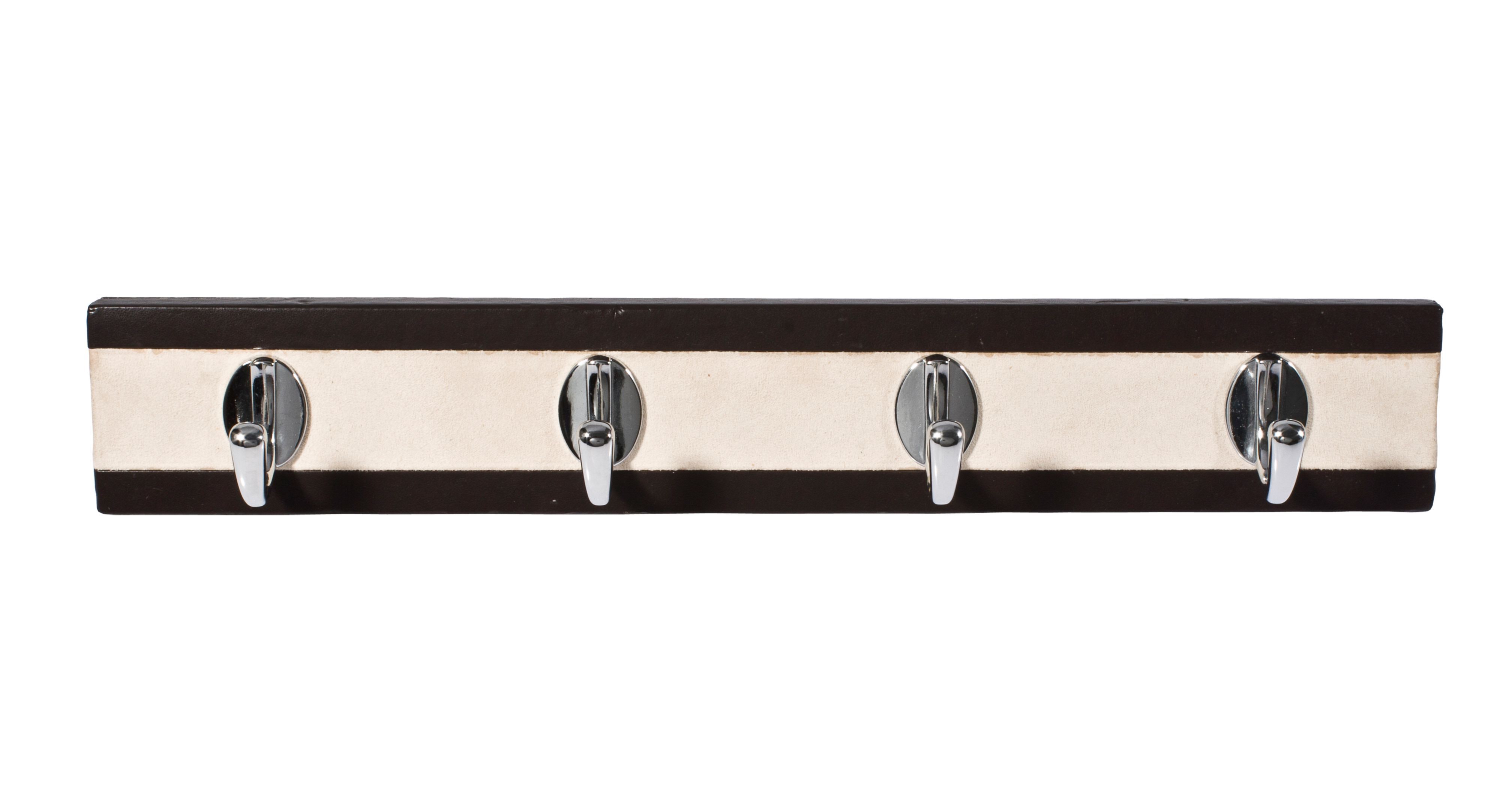 Chrome effect 4 Hook rail (L)454mm (H)17mm