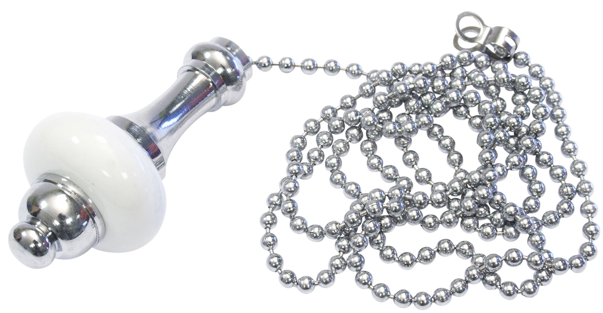 Chrome effect Ceramic Light pull | DIY at B&Q