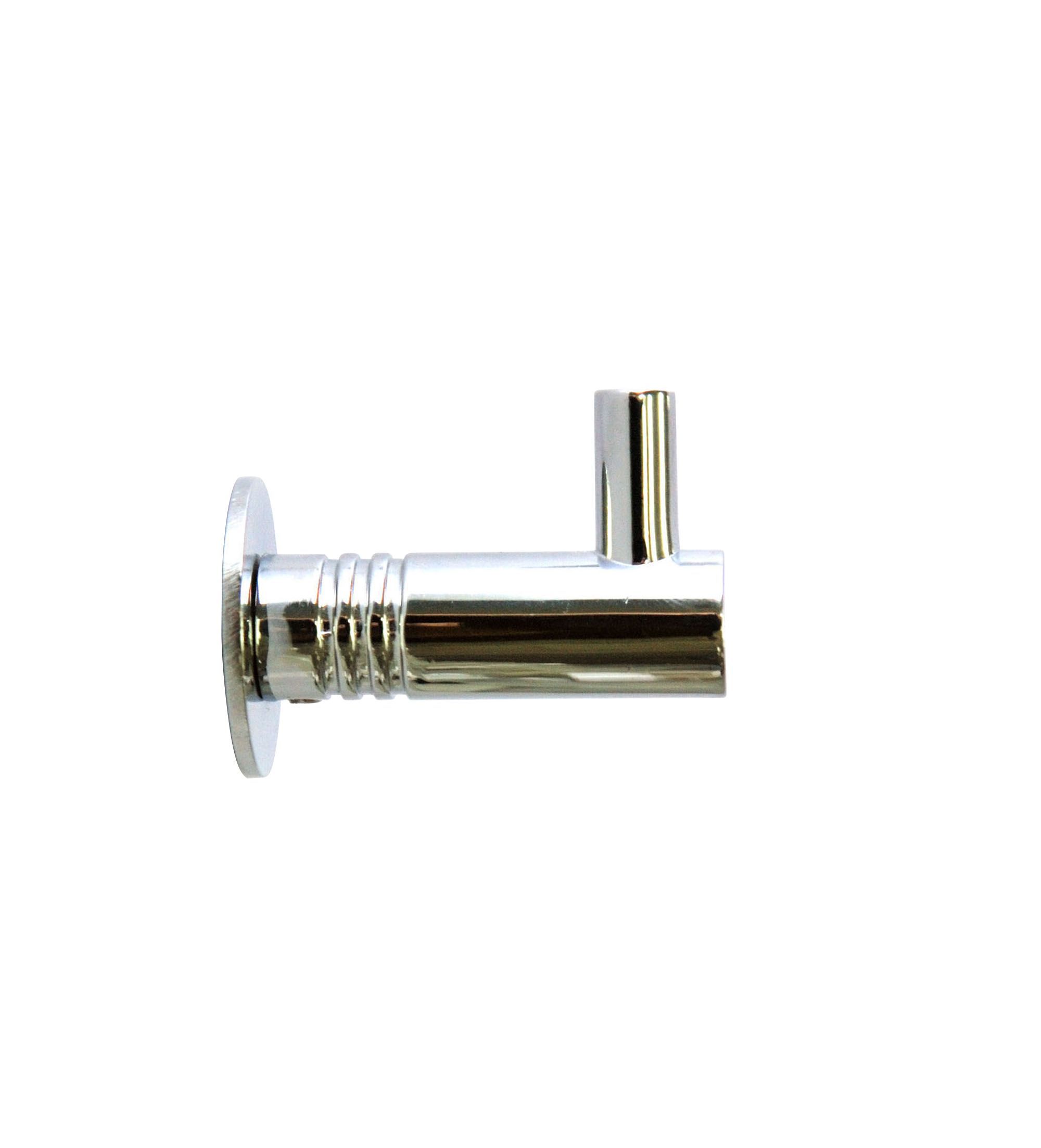 Chrome effect Zinc alloy Single Tap Hook | DIY at B&Q