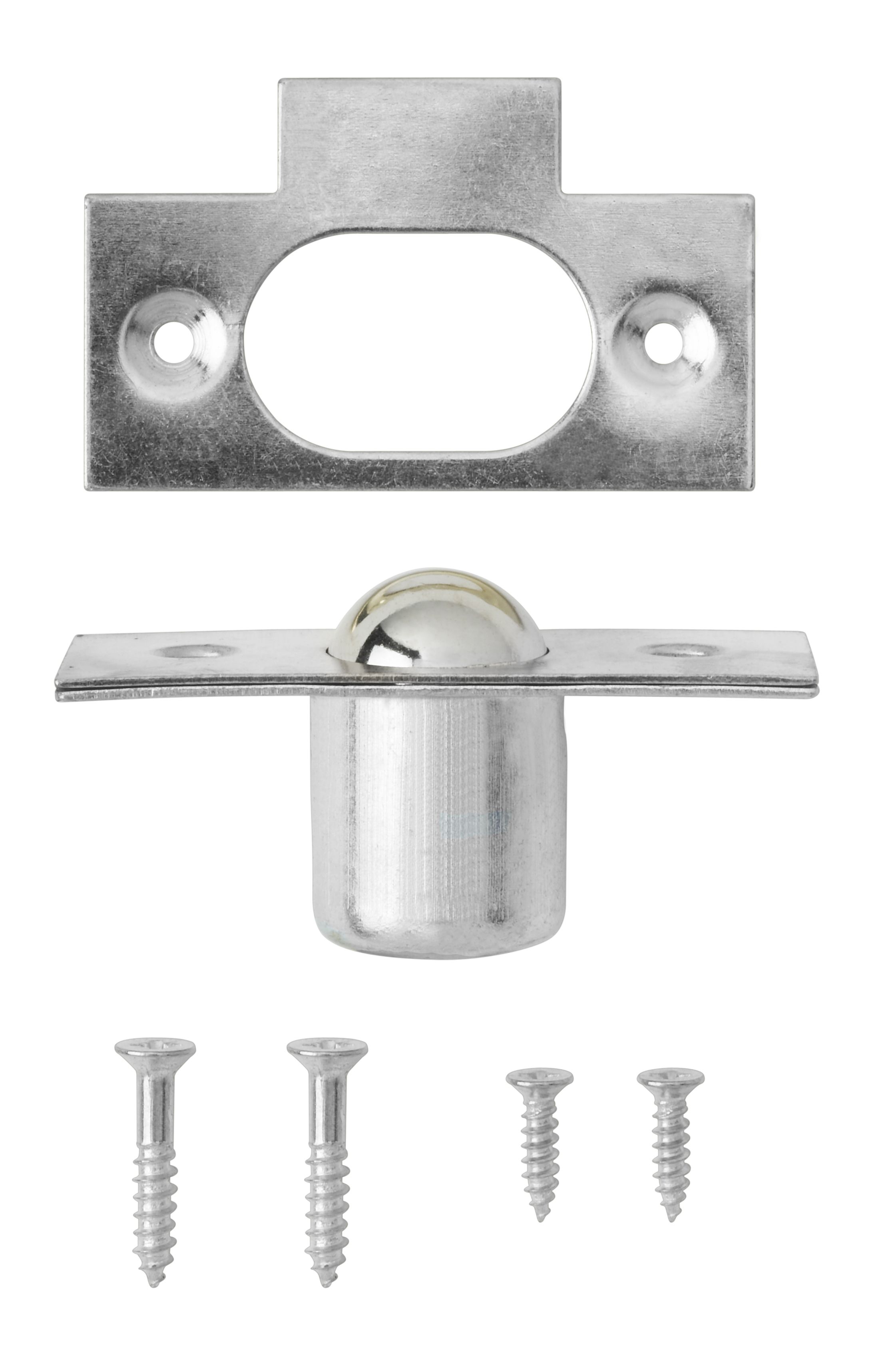 Chrome-plated Carbon steel Bales catch (W)27mm | DIY at B&Q