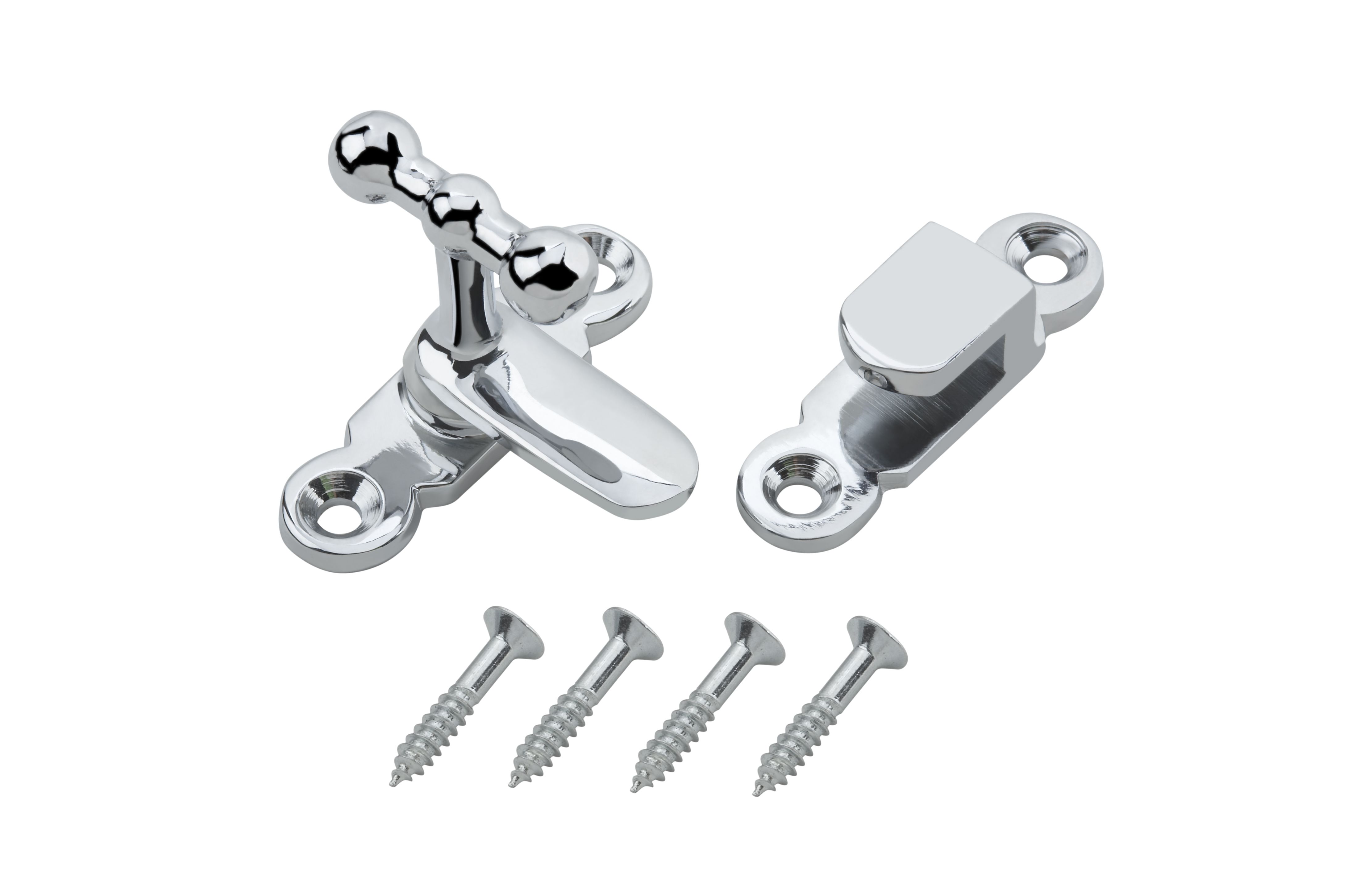 Chrome-plated Carbon steel Showcase catch | DIY at B&Q