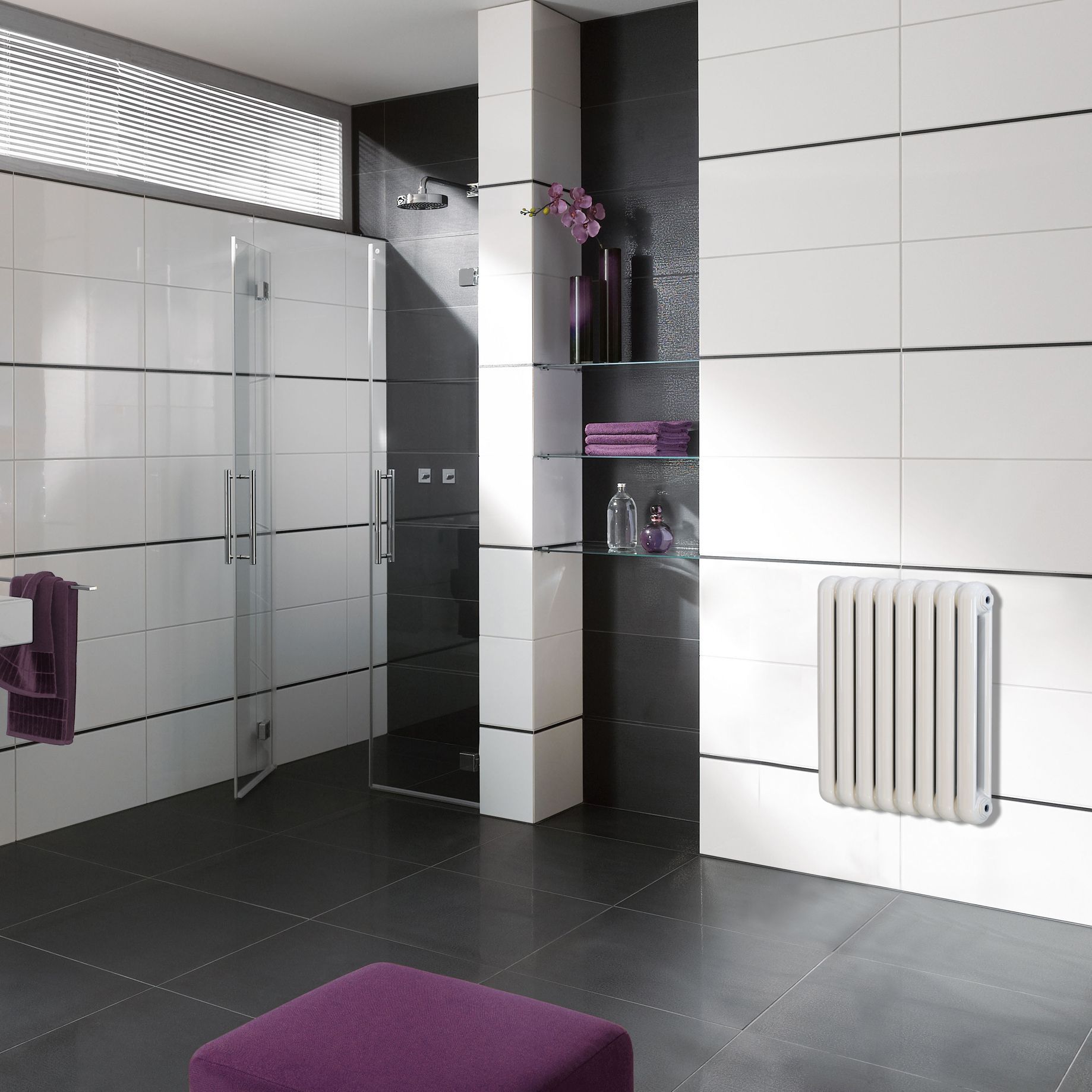 Chunky 2 Column radiator, White (W)580mm (H)602mm | DIY at B&Q