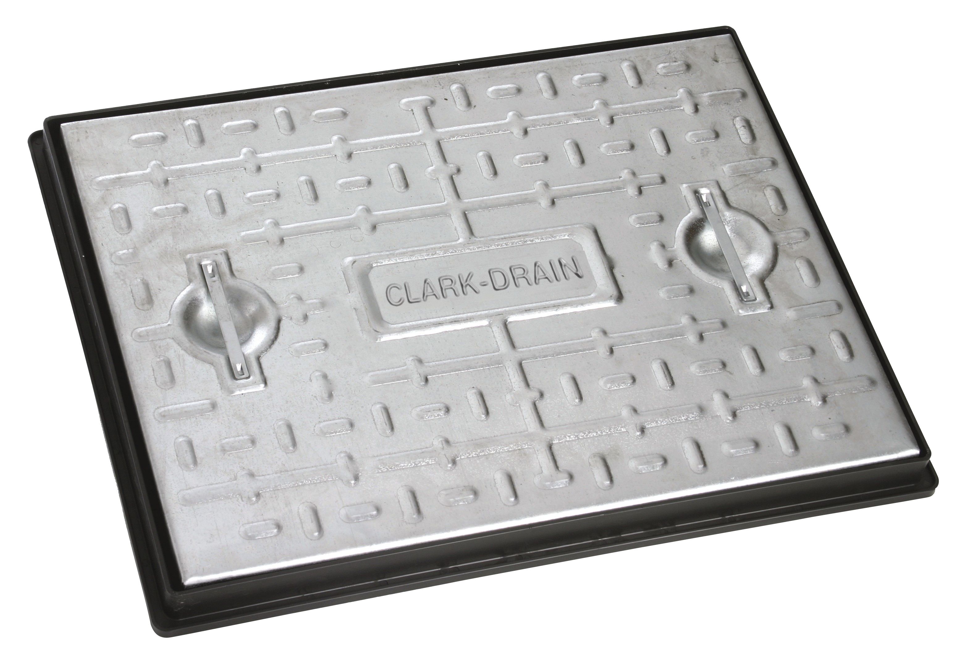 Clark Rectangular Framed 25t Manhole cover, (L)600mm (W)450mm (T)23mm ...