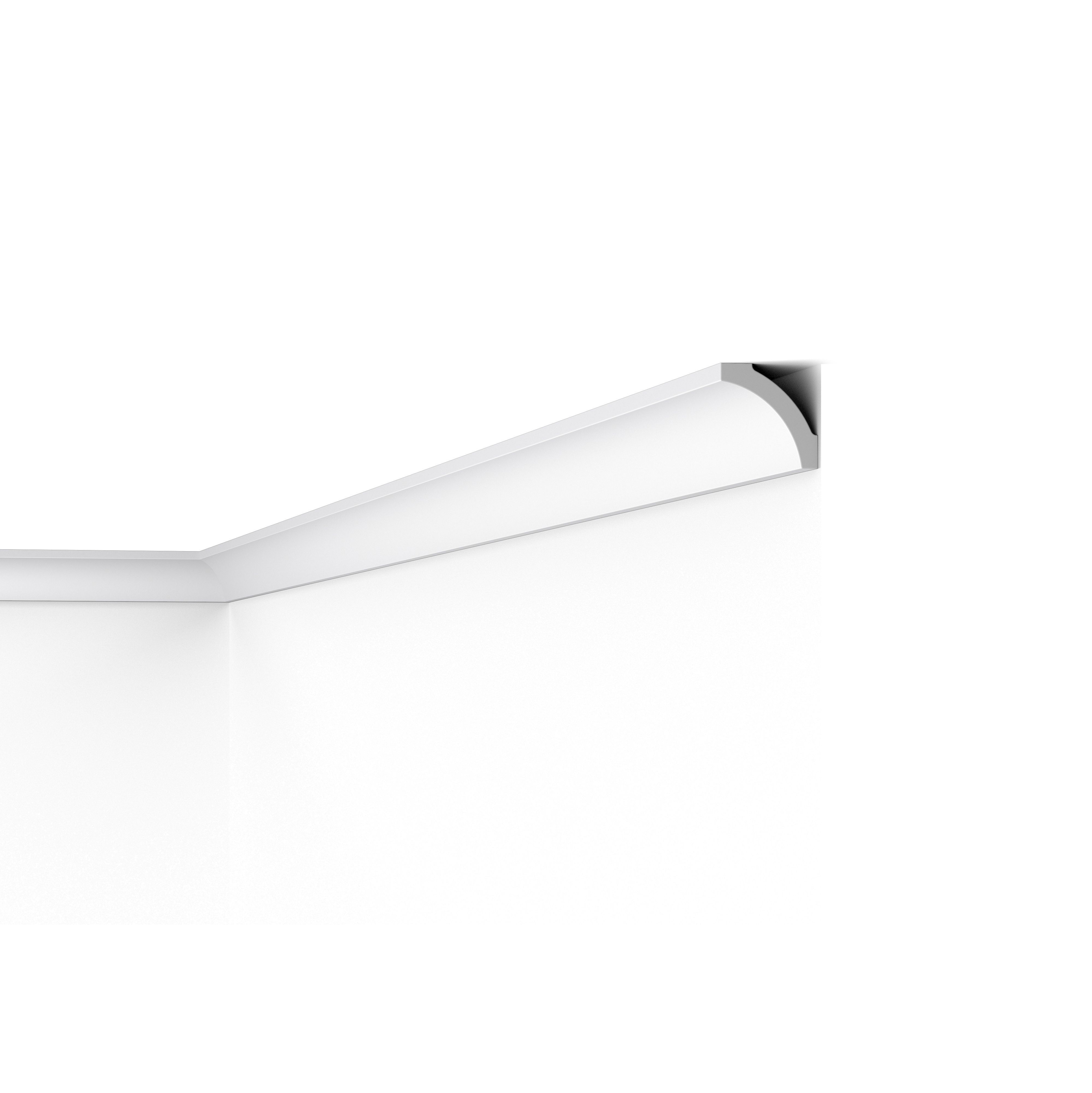 Classic C-shaped Polystyrene Coving (L)1.22m (W)70mm | DIY at B&Q