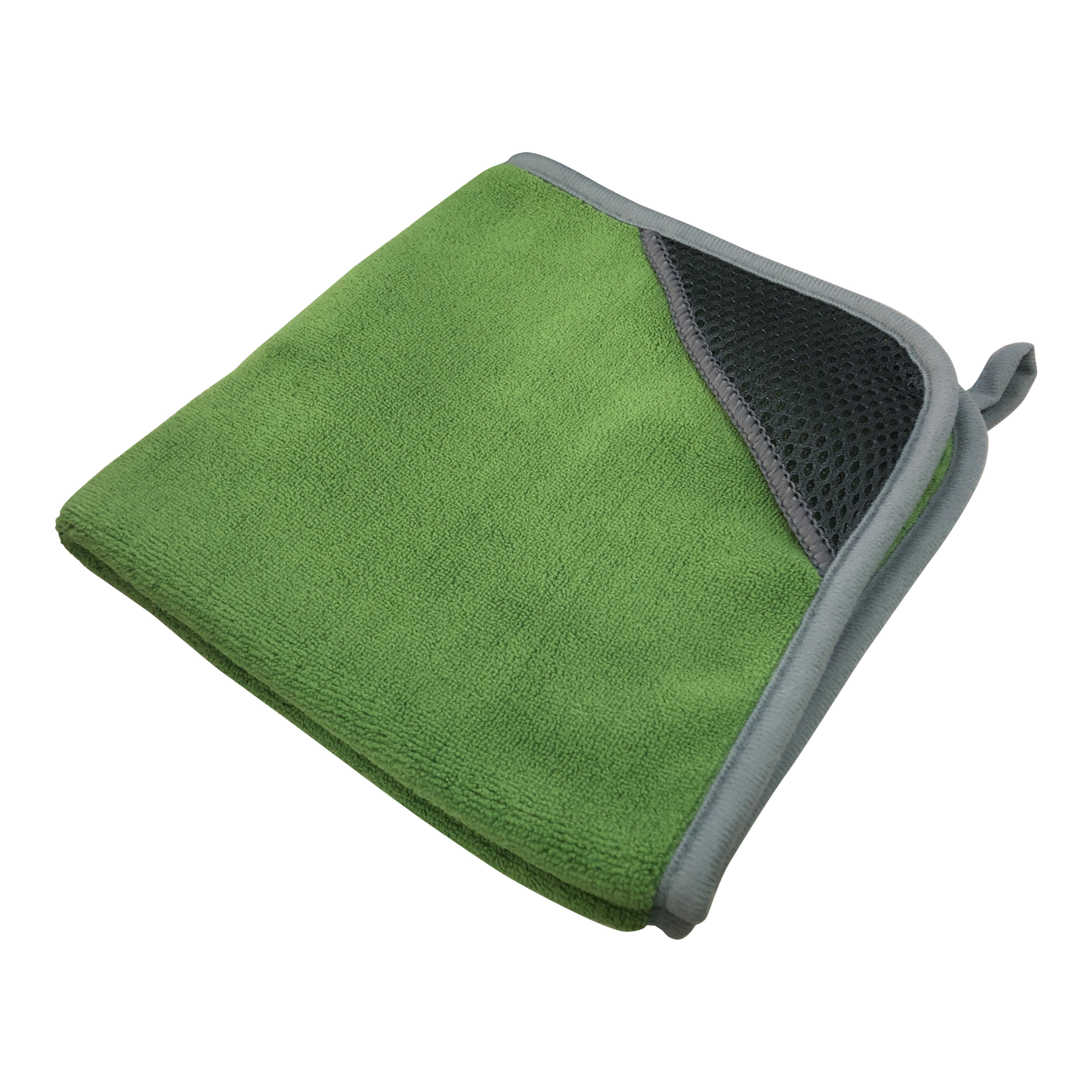Clean Green & grey Polyester (PES) Cleaning cloth
