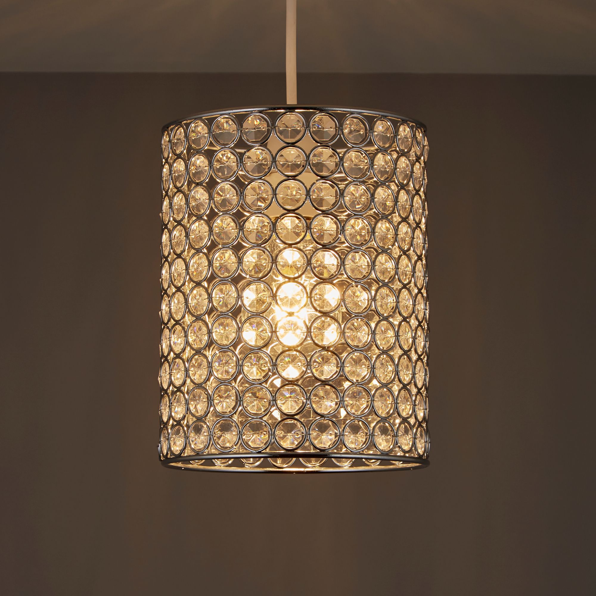 Clear Beaded Light shade (D)160mm | DIY at B&Q