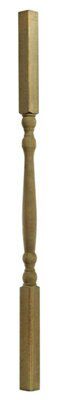 Colonial Green Softwood Deck spindle (L)0.03m (W)32mm (T)32mm