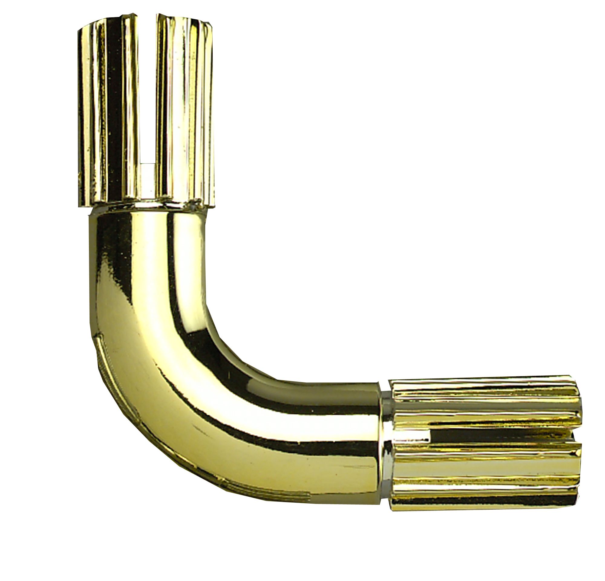 Colorail Brass effect Metal Elbow joiner (Dia)19mm | DIY at B&Q