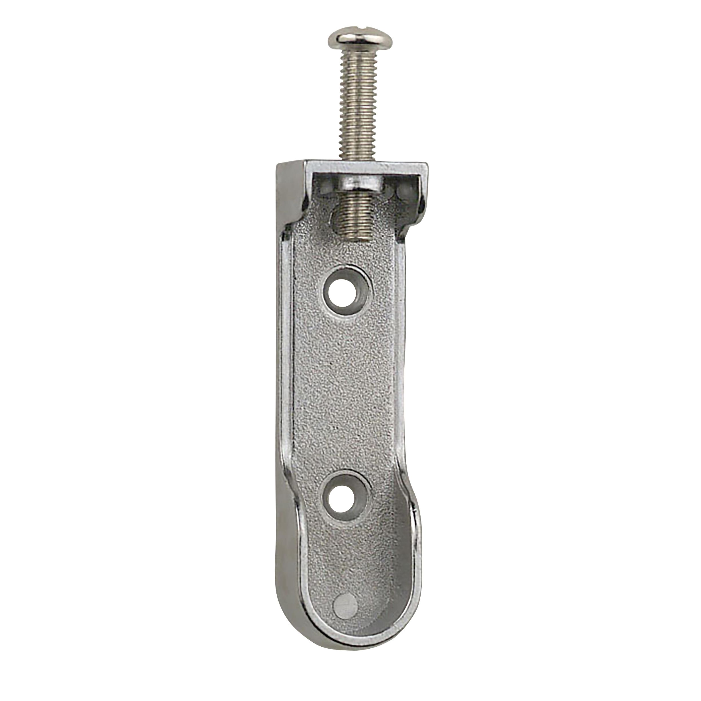 Colorail Polished Chrome effect Die-cast metal Rail centre socket (L ...