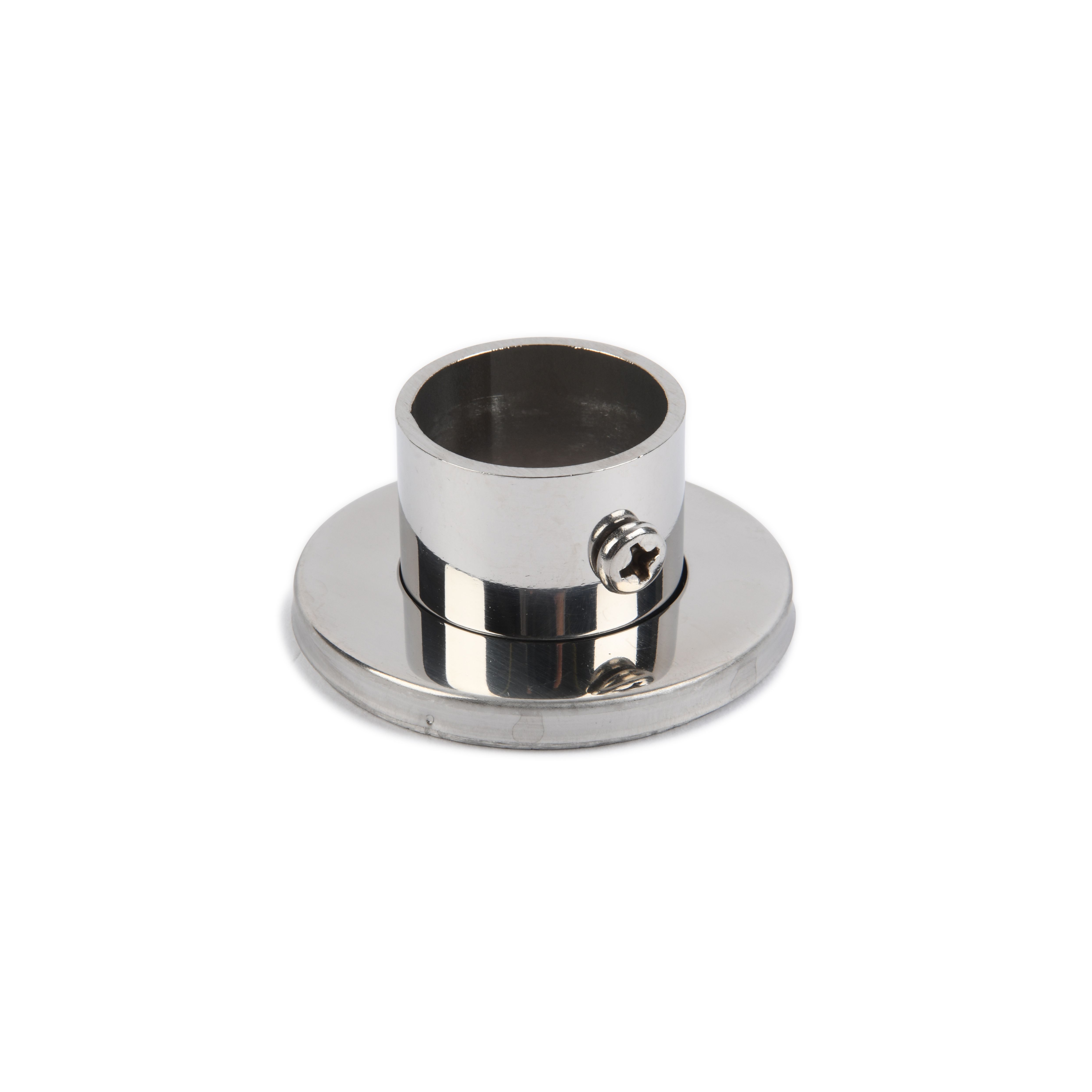 Colorail Pressed Polished Chrome effect Stainless steel Rail end socket ...