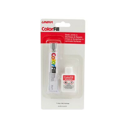Colorfill Aura Black Worktop Sealant & repairer, 20ml