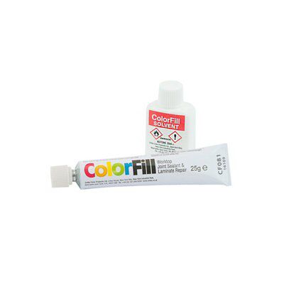 Colorfill Matt white Worktop Sealant & repairer