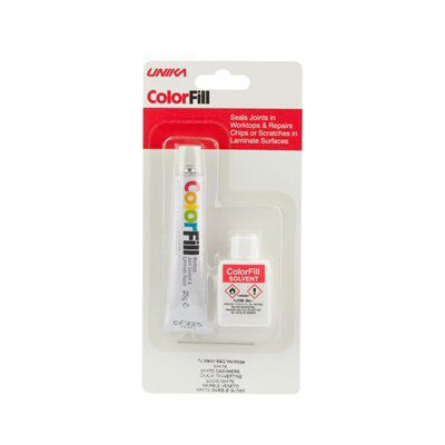 Colorfill White Worktop Sealant & repairer, 20ml