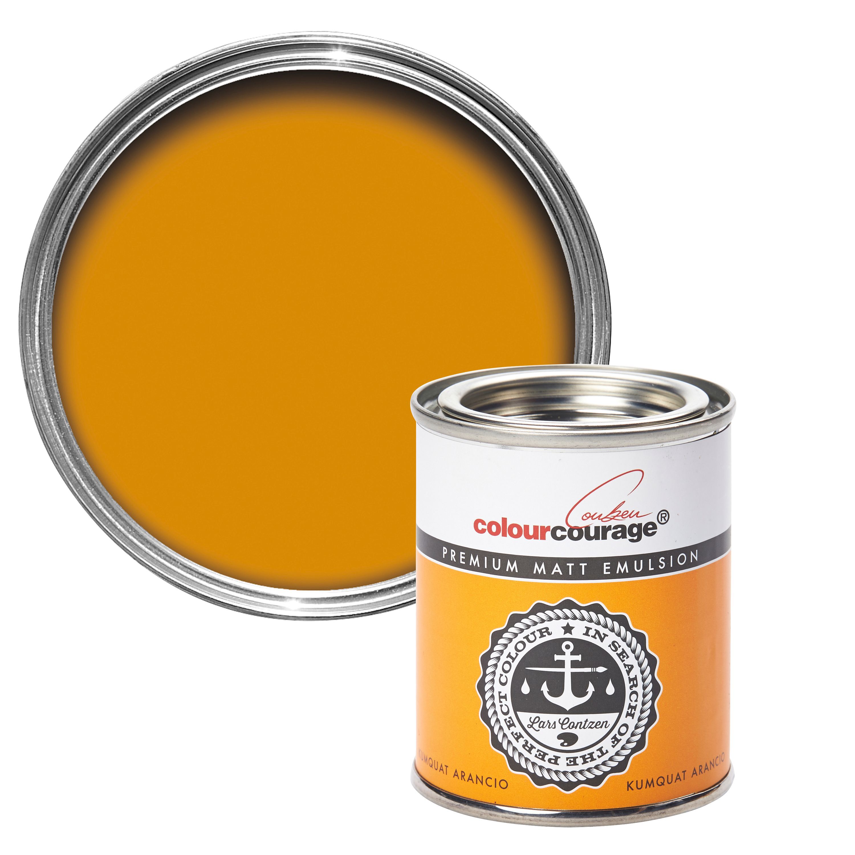 colourcourage Kumquat arancio Matt Emulsion paint, 125ml | DIY at B&Q