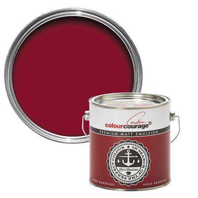 colourcourage Vieux bordeaux Matt Emulsion paint, 2.5L