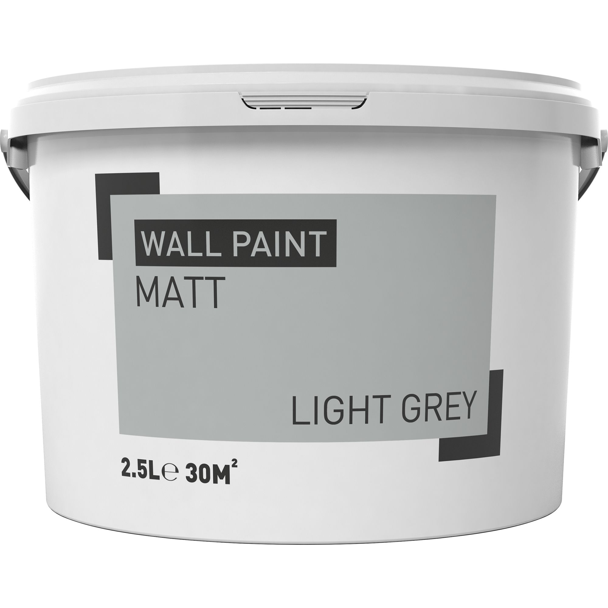 Coloured emulsion paint Grey Matt Wall & ceiling Emulsion paint, 2.5L