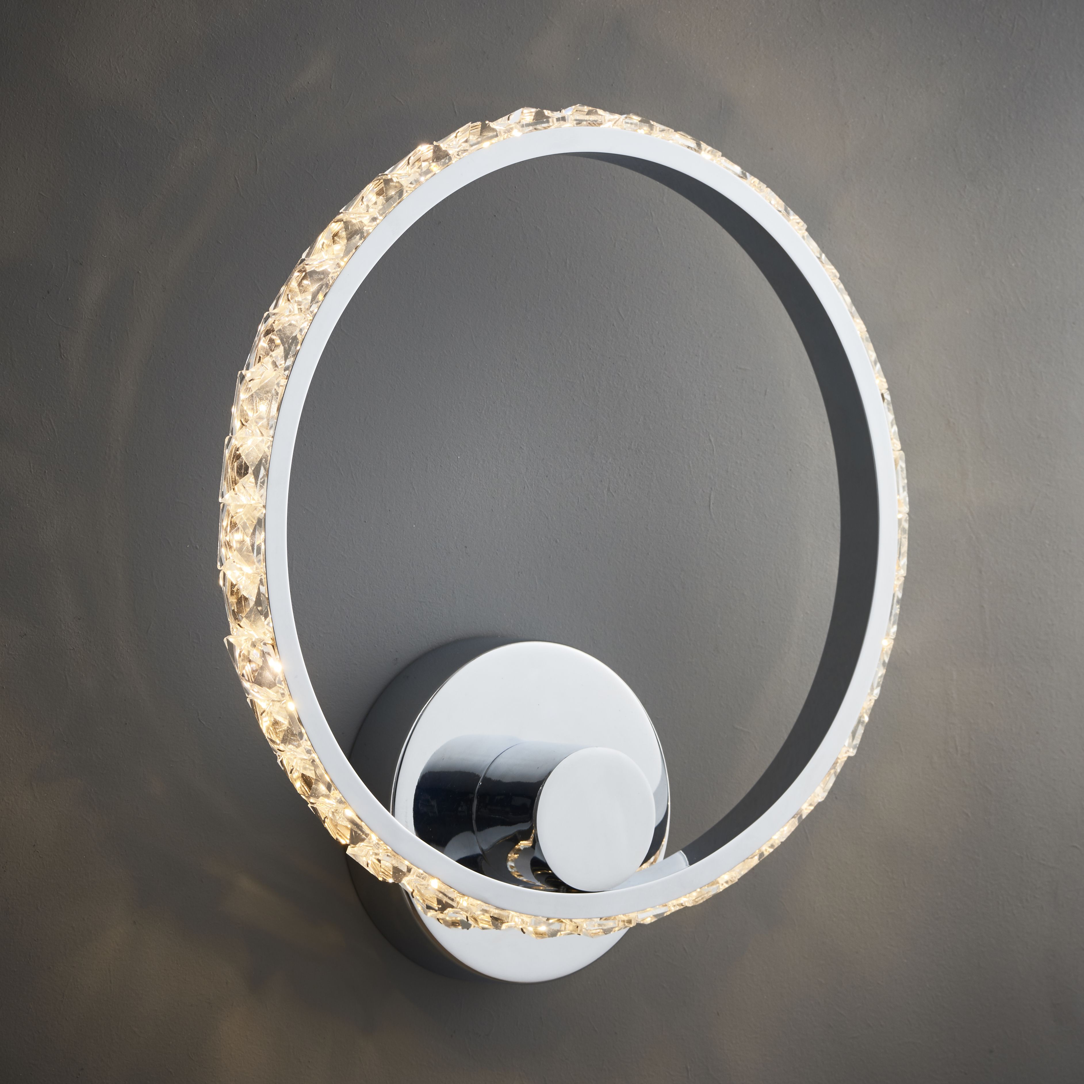 Colours Aura chrome effect LED Wall light