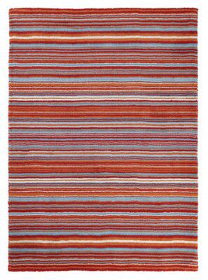 Buy Colours Beatrice Multicolour Striped Large Rug, (L)230cm x (W)160cm ...