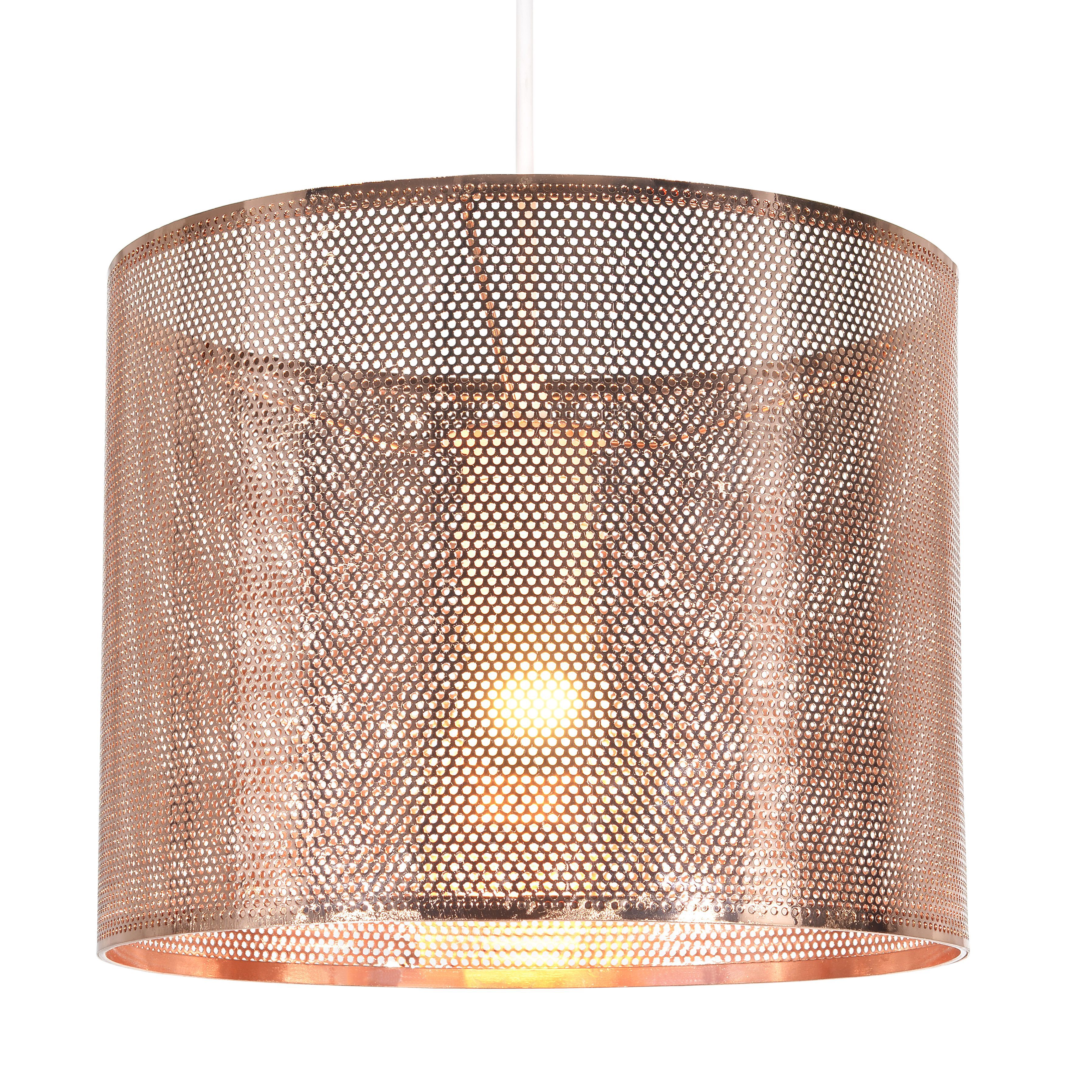 Colours Bilina Copper effect Cut-out Light shade (D)25cm