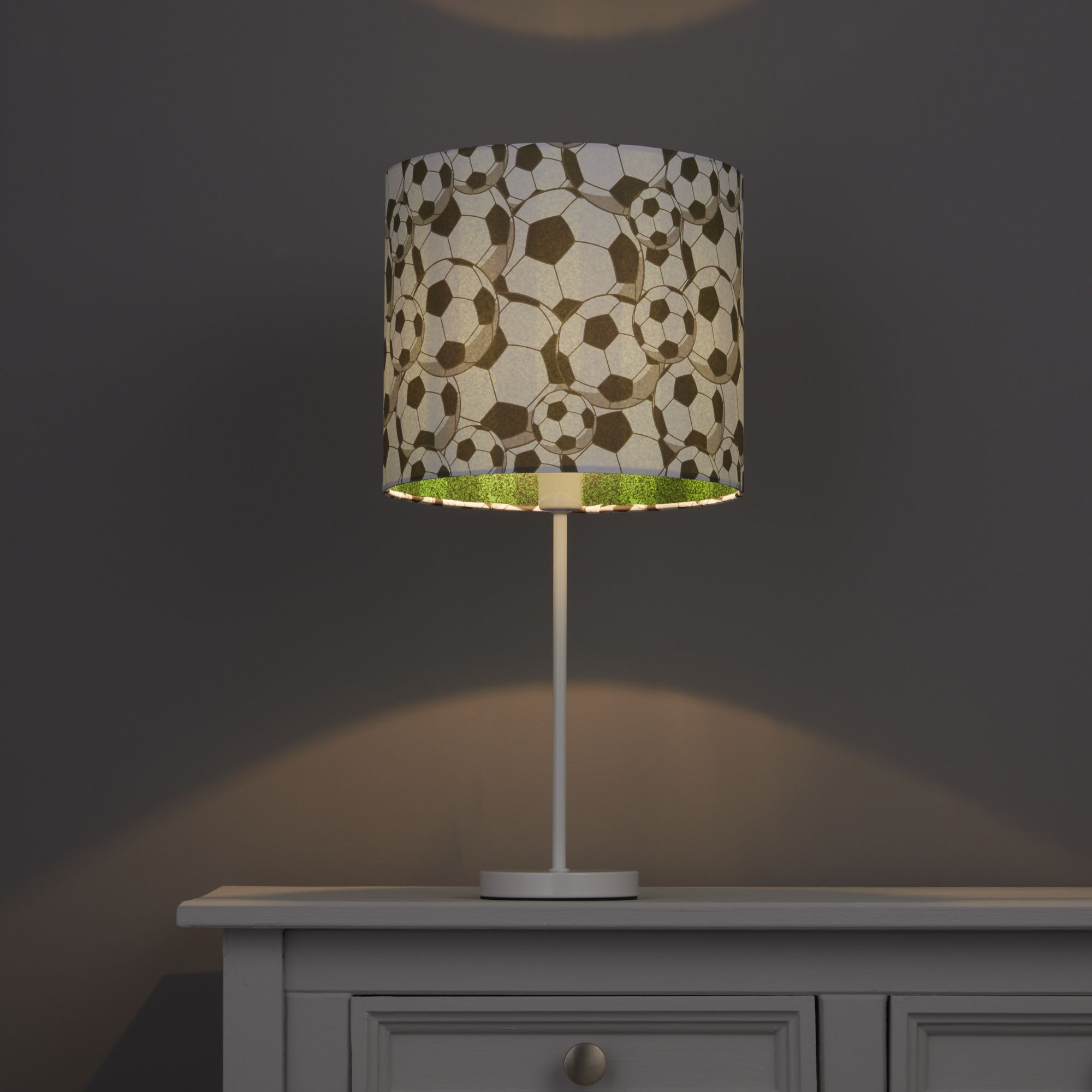 Colours Black & white Football Light shade (D)25cm