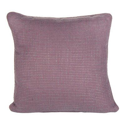 Colours Carina Blueberry & purple Woven effect Cushion, (L)50cm x (W)50cm