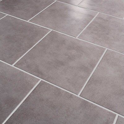 Colours Cimenti Grey Matt Concrete effect Porcelain Floor Tile Sample