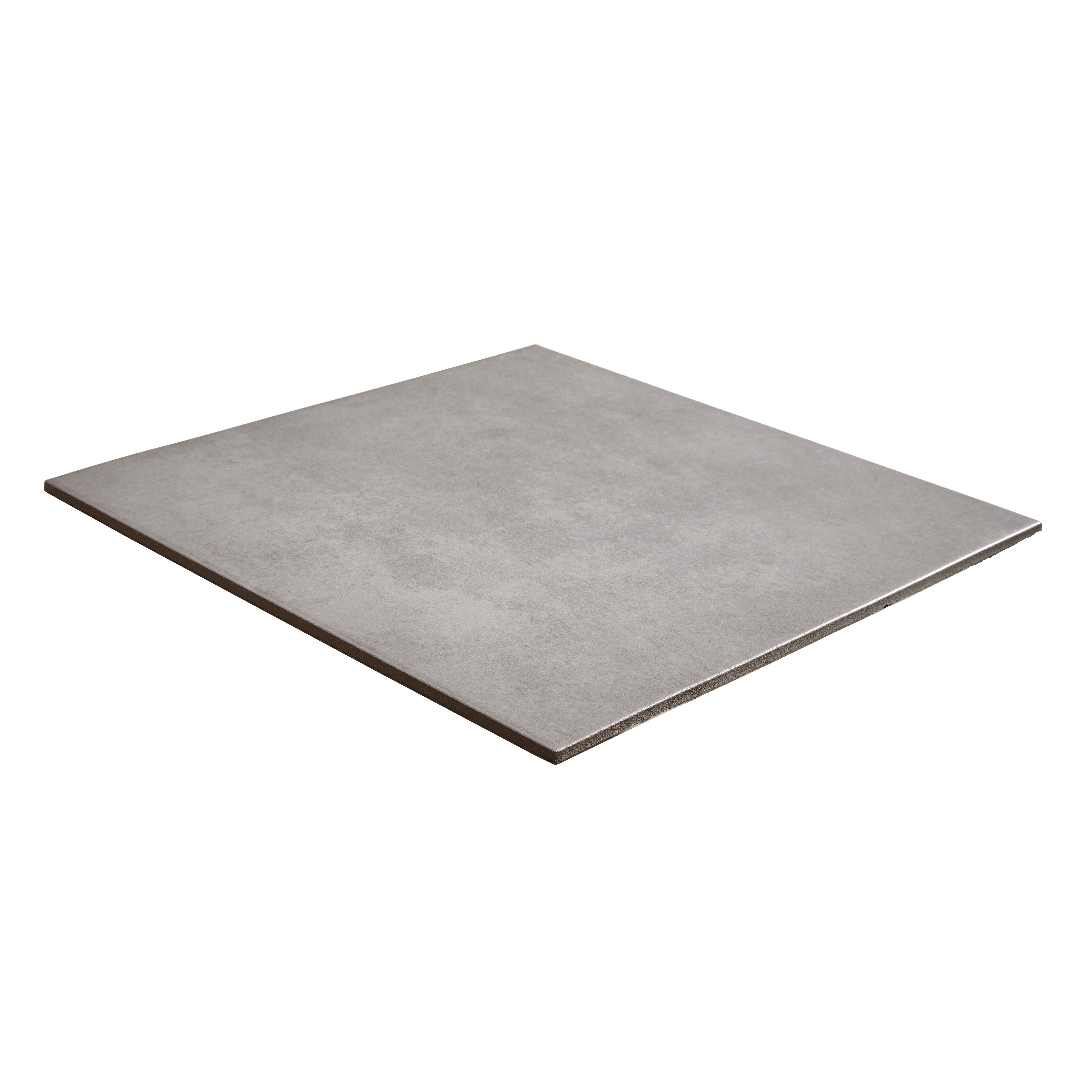 Colours Cimenti Grey Matt Concrete effect Porcelain Indoor Wall & floor ...