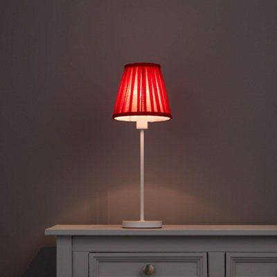 Colours Clara Red Pleated Light shade (D)16cm