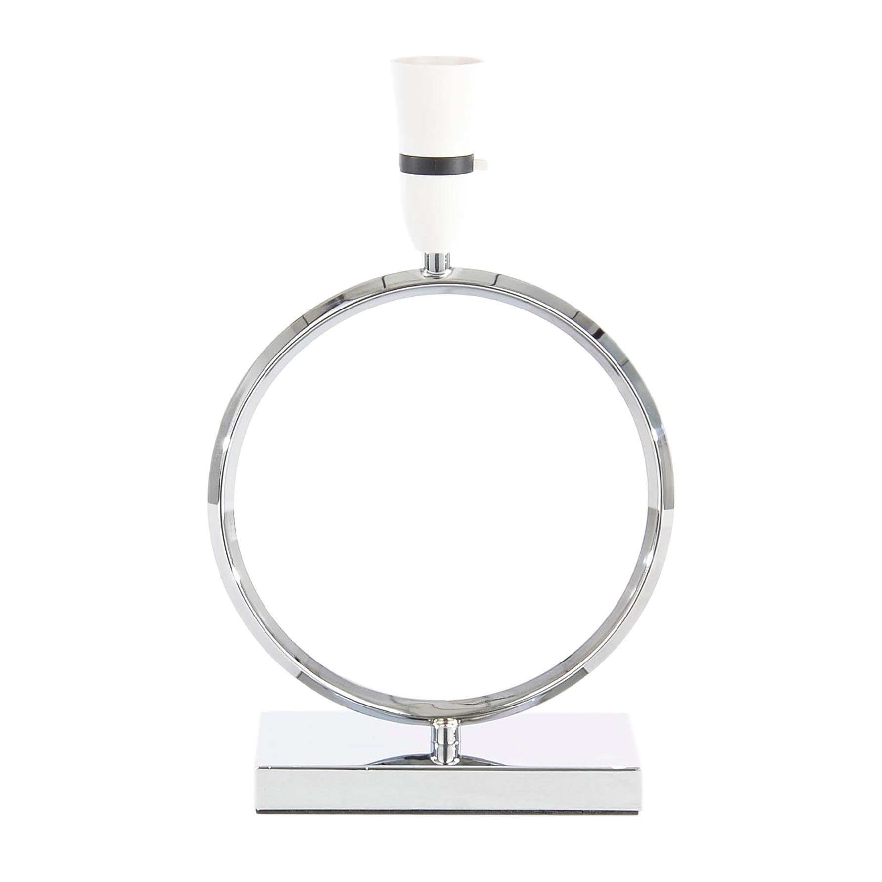Colours Colebrook Chrome effect Halogen Table lamp base | DIY at B&Q