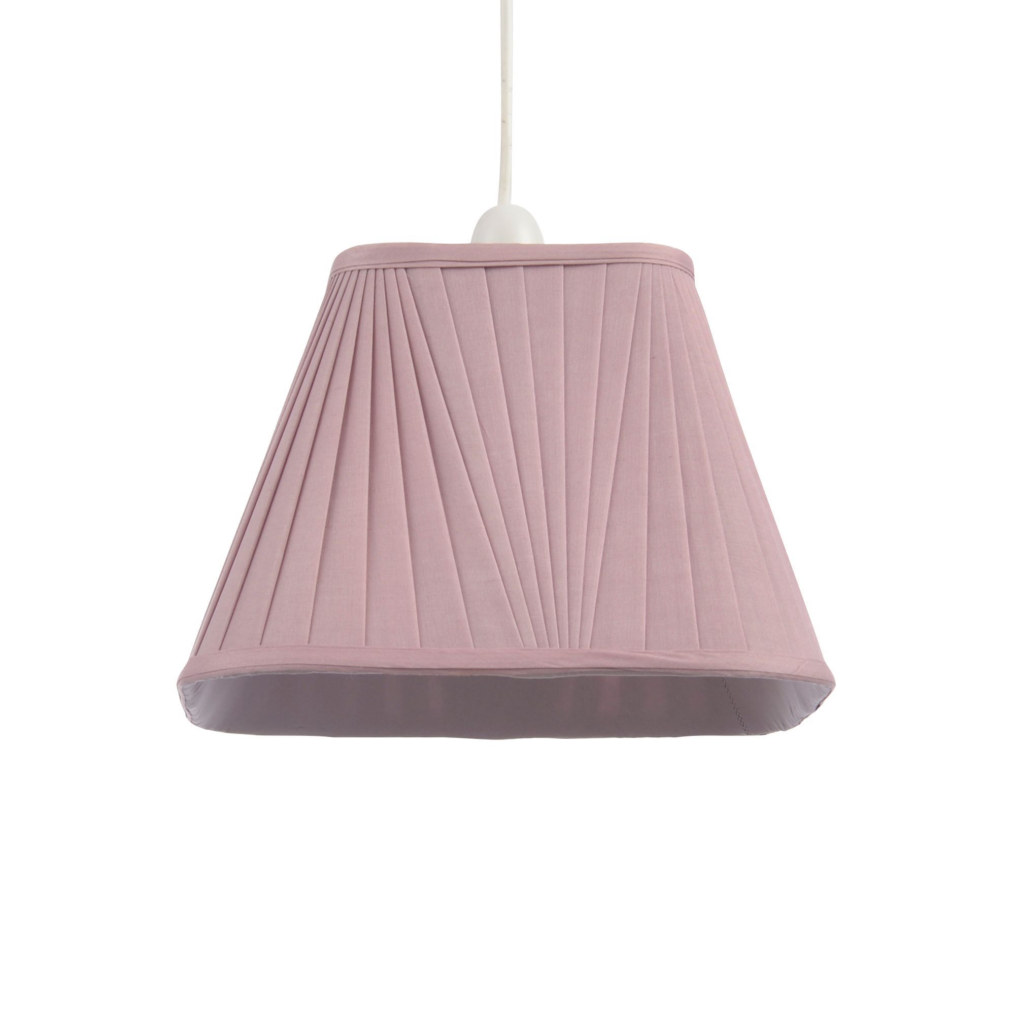Colours Conwey Heather Pleated Light shade (D)250mm | DIY at B&Q