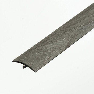 Colours D60P3DKG Gloss Grey Threshold (L)90cm | DIY at B&Q