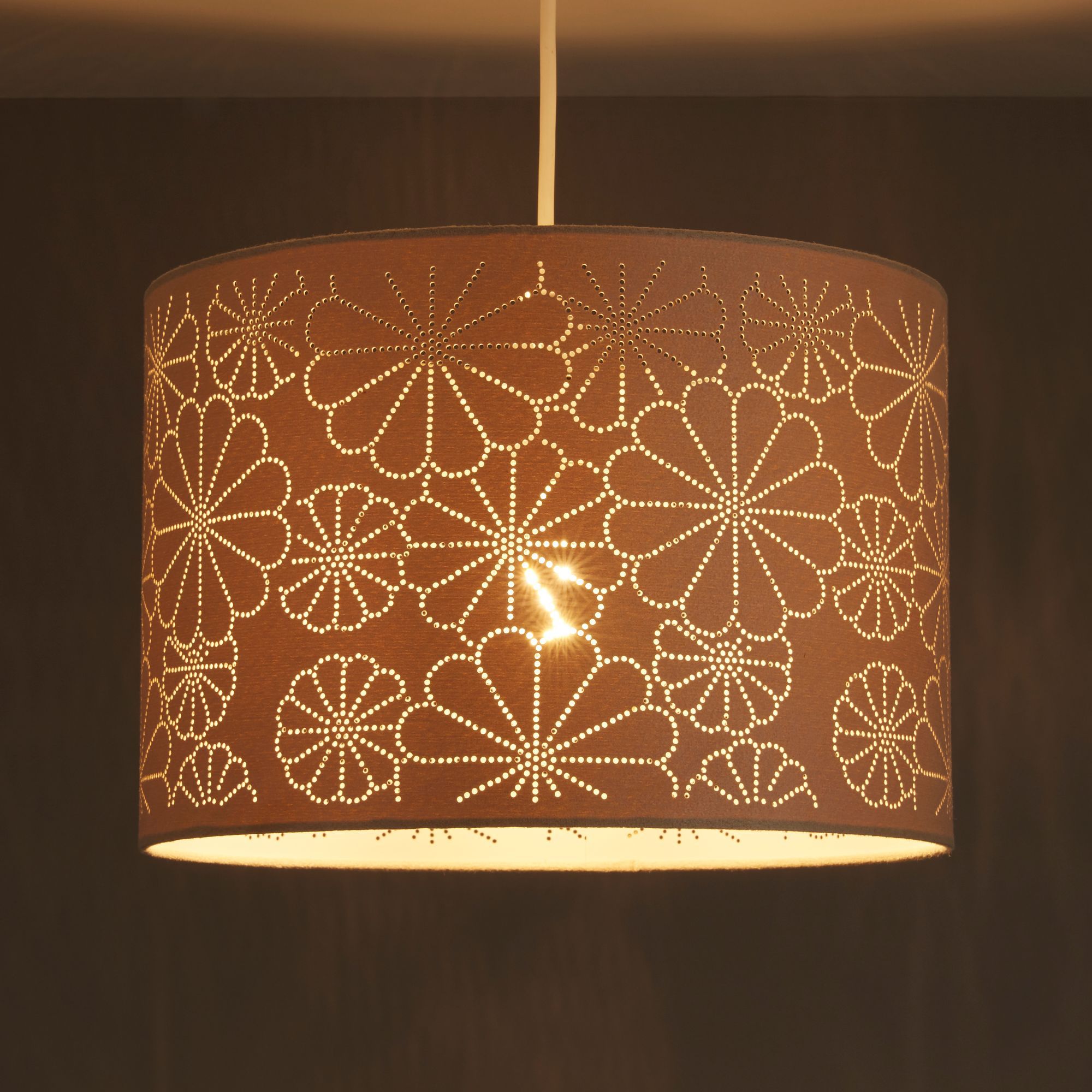 Colours Daisy Beige Laser cut Light shade (D)31cm