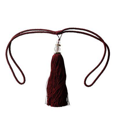 Colours Deasia Red Chrome detail Curtain tie