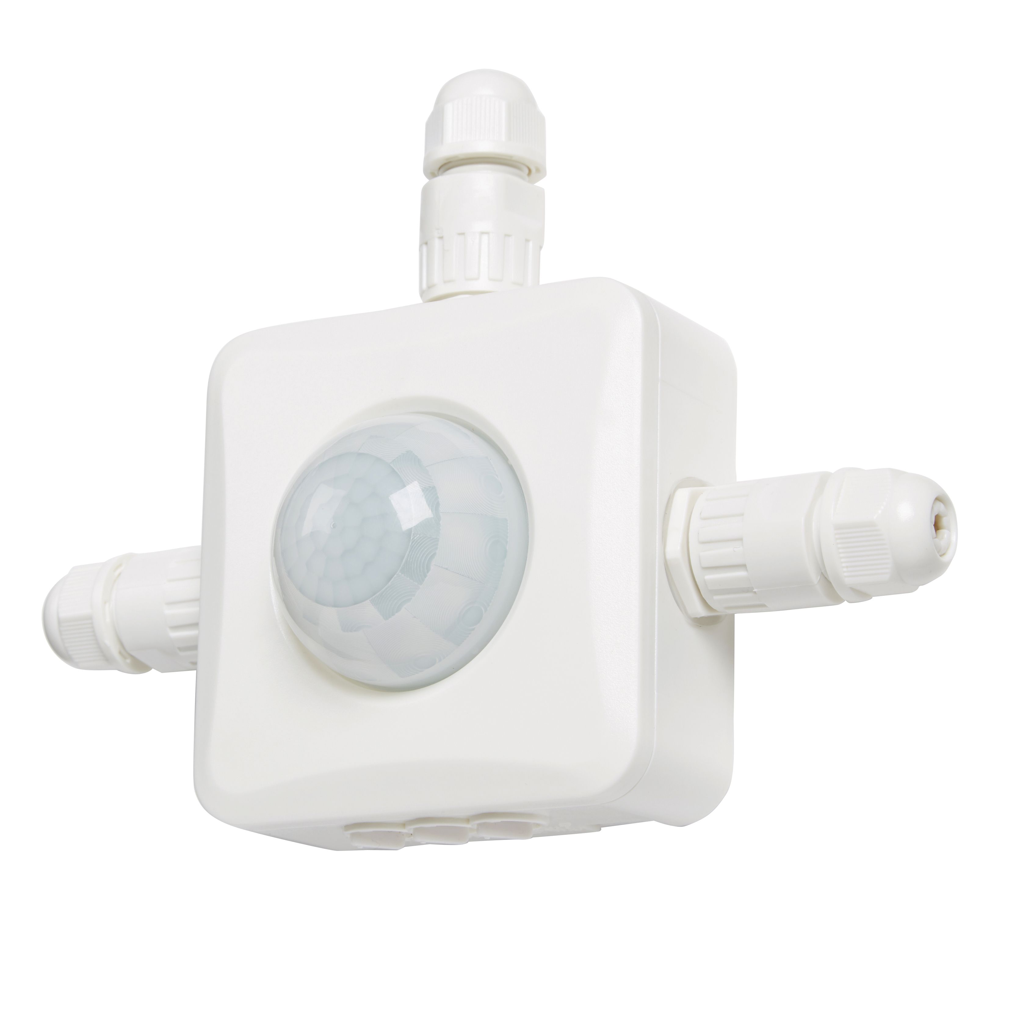 Colours Drake White Mains-powered PIR Motion sensor