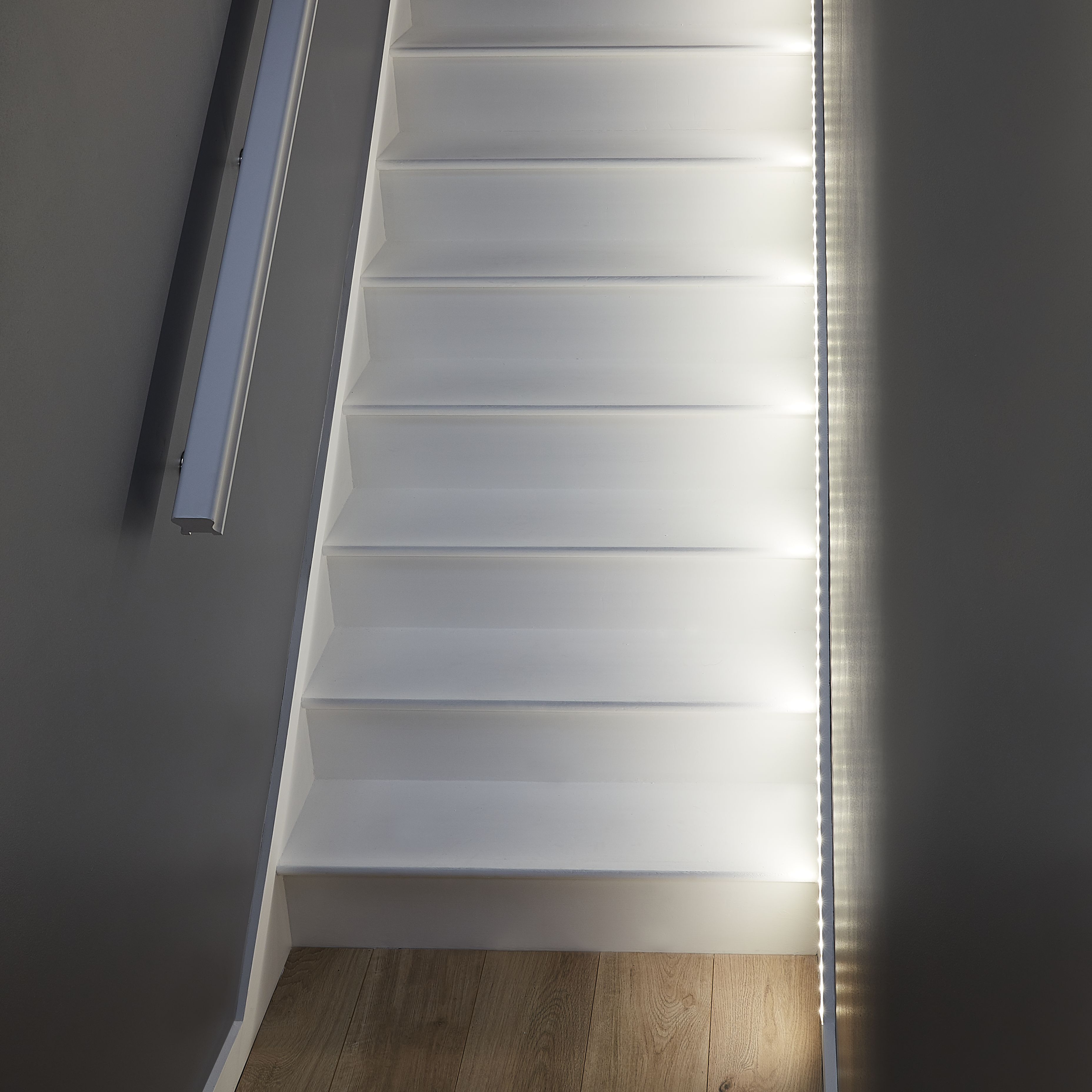 Colours Driggs Mains-powered White LED Strip light starter kit IP20 ...