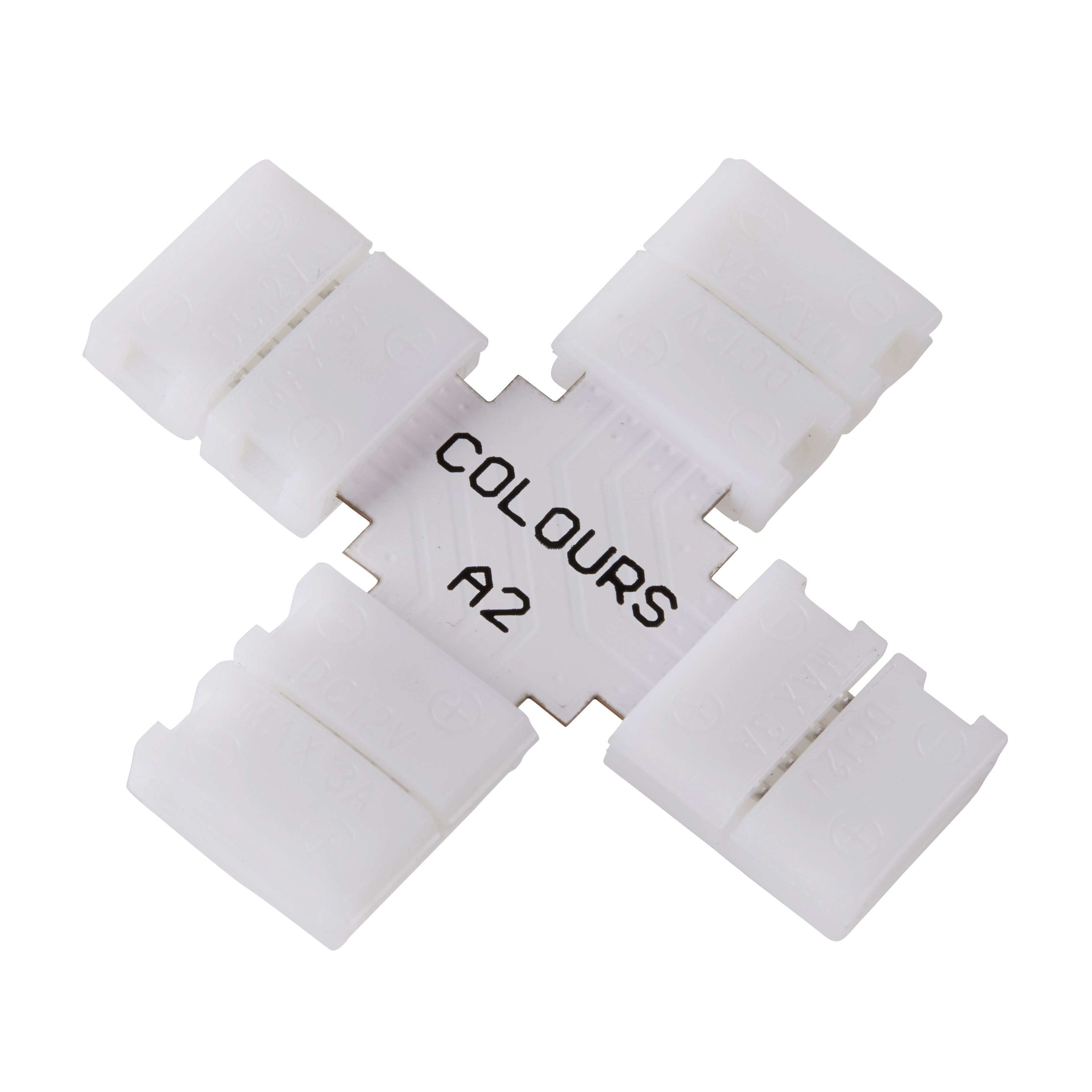 Colours Driggs Strip light cross connector | DIY at B&Q