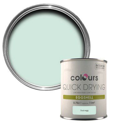 Colours Duck egg Eggshell Metal & wood paint, 750ml | DIY at B&Q