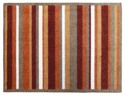 Colours Durian Multicolour Striped Door mat, 80cm x 60cm | DIY at B&Q