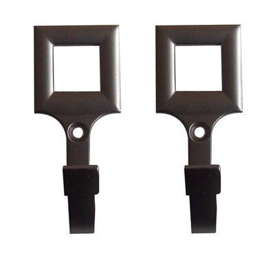 Colours Elvie Chrome effect Tie back hook, Pack of 2 at B&Q