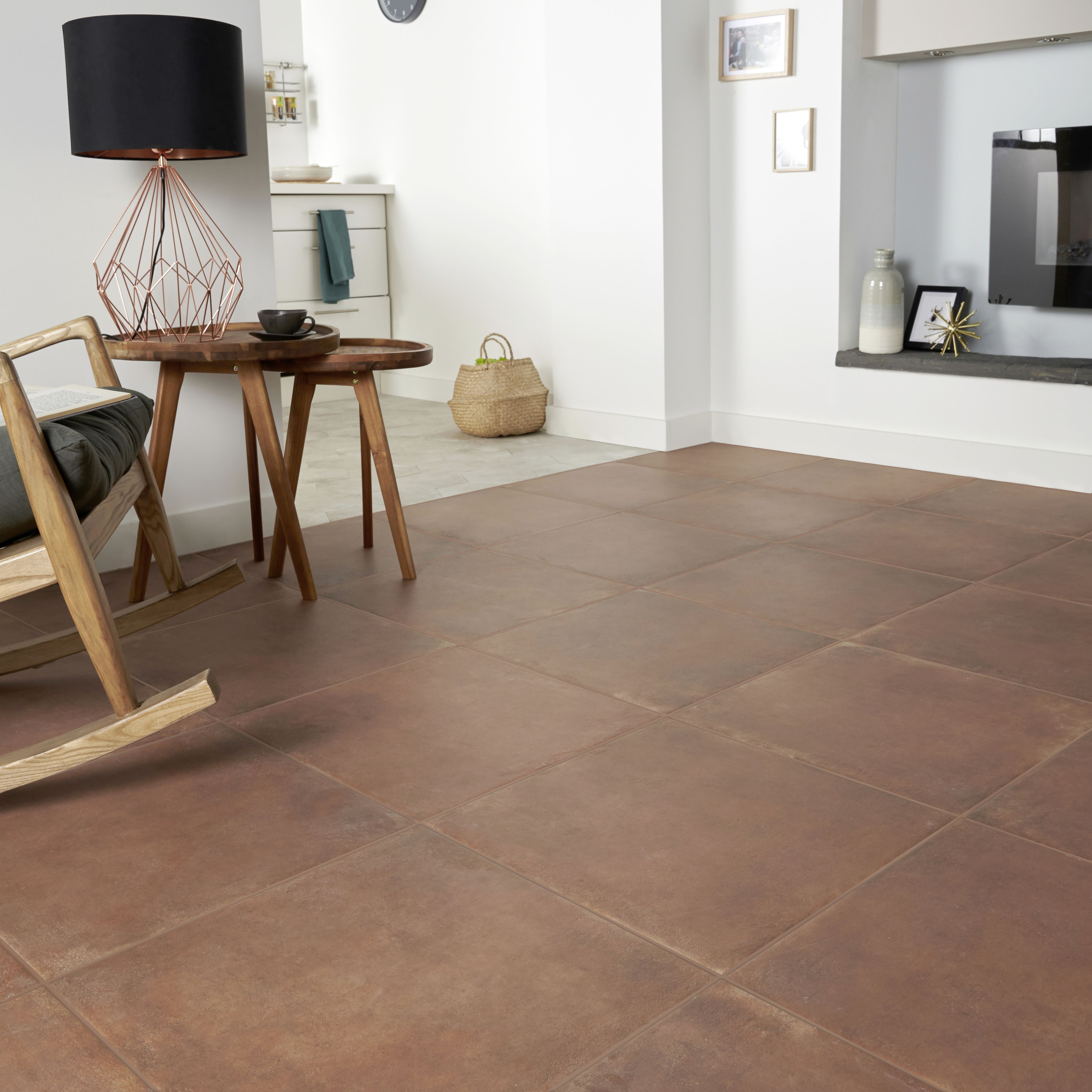 Colours Fornace Red Matt Terracotta effect Porcelain Indoor Wall ...