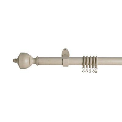Colours Gael Cream & gold Antique effect Extendable Curtain pole, (L ...