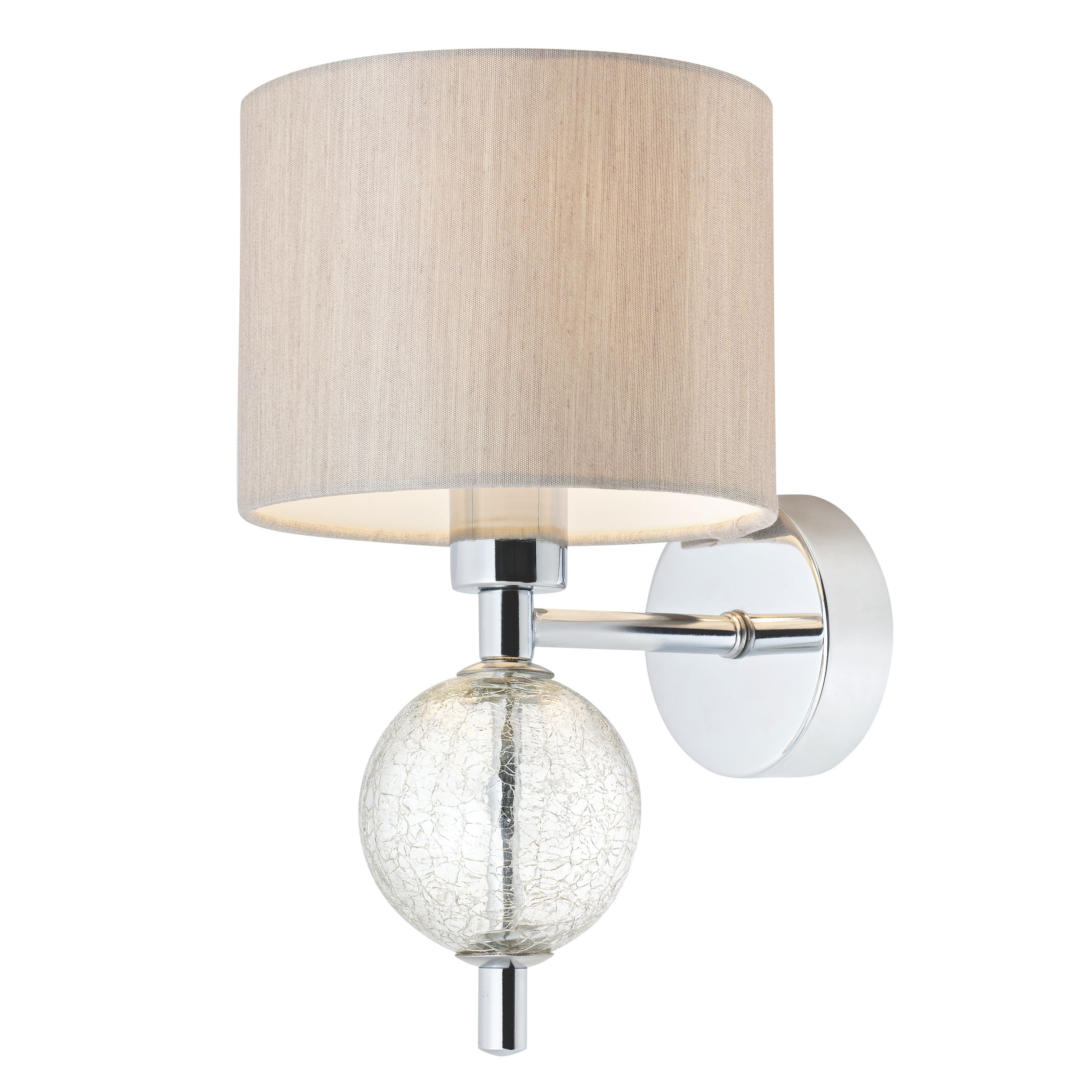 Colours Gina Beige Wall light | DIY at B&Q