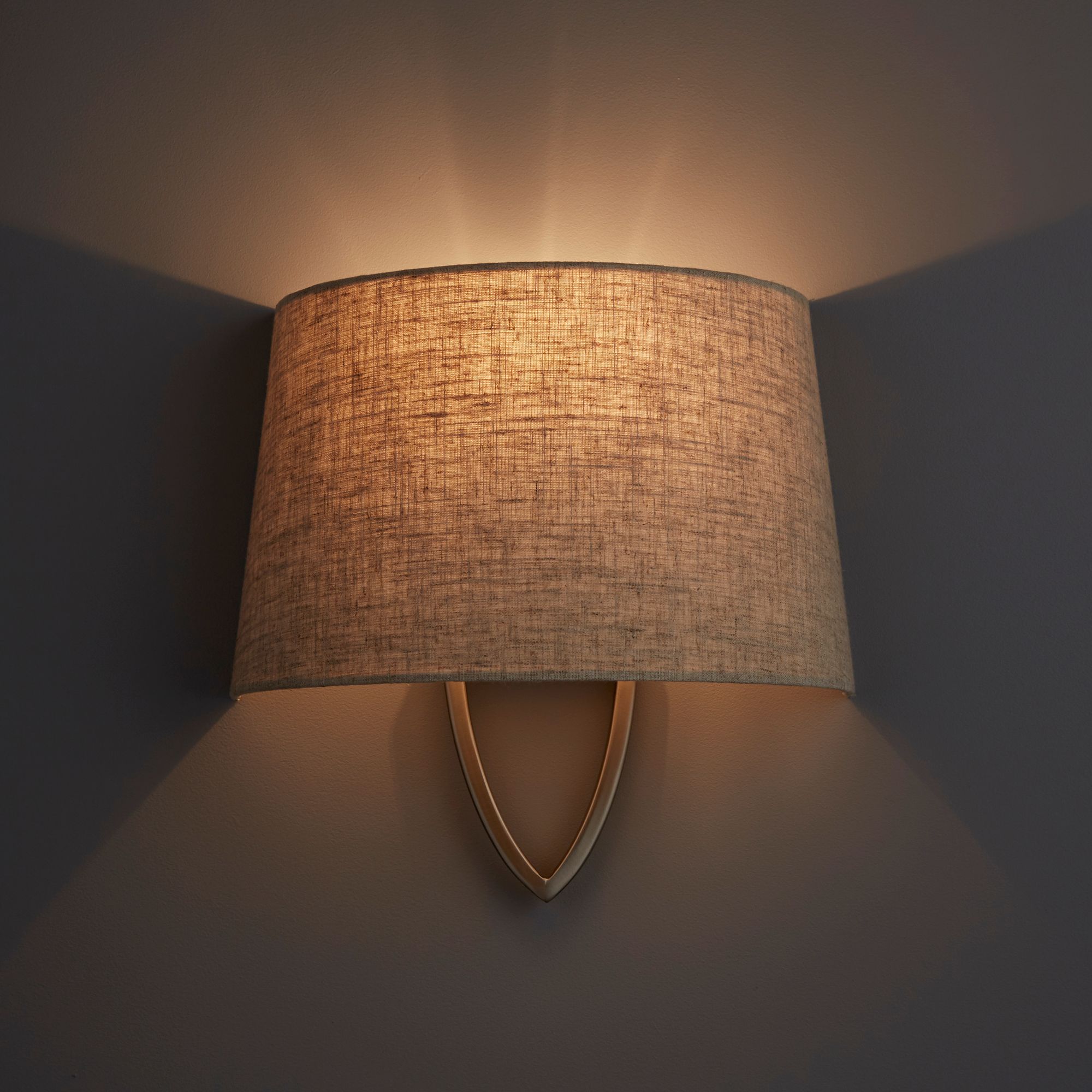 Colours Hampstead Linen effect Wall light